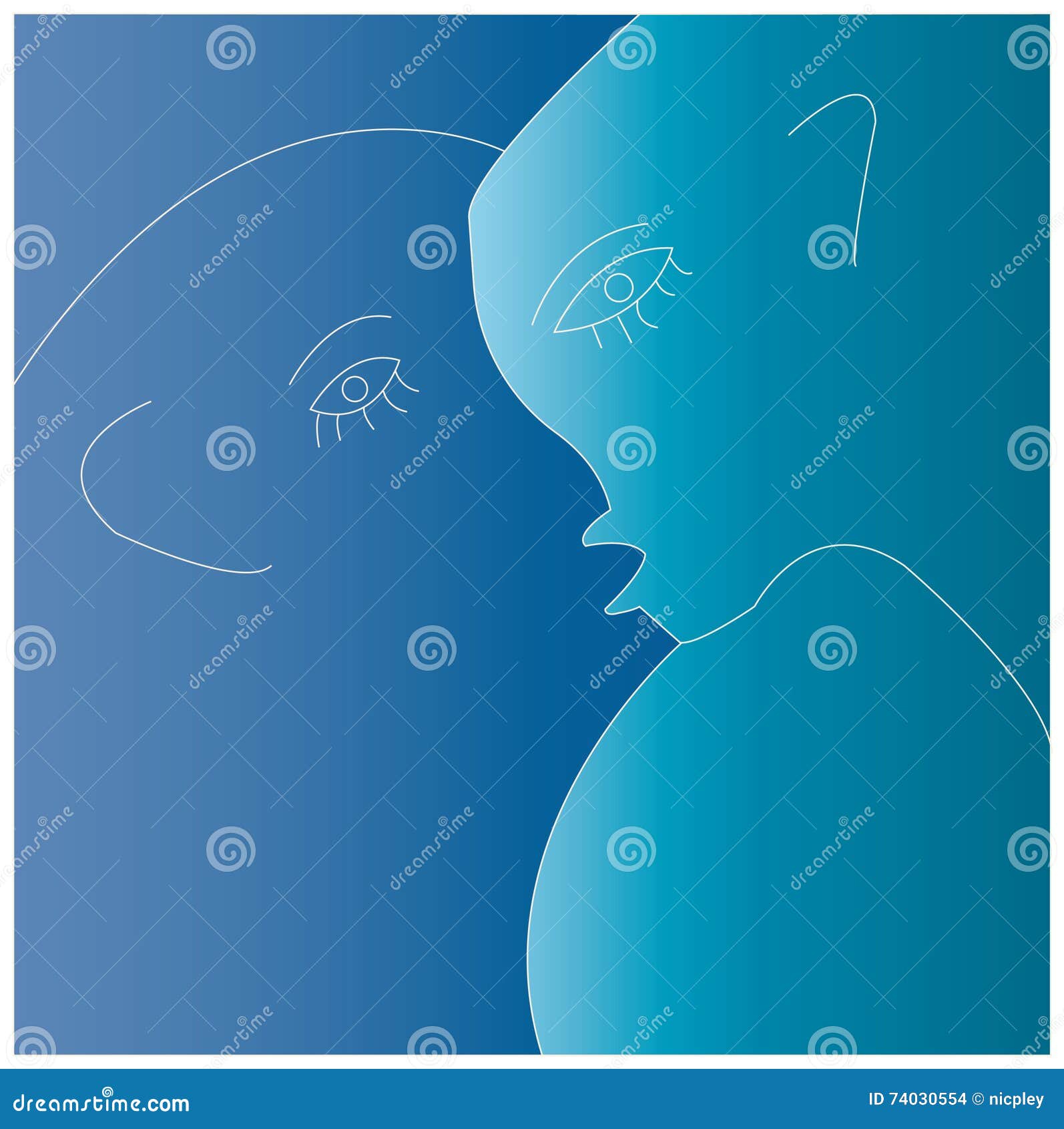Locking lips stock illustration. Illustration of illustrator - 74030554