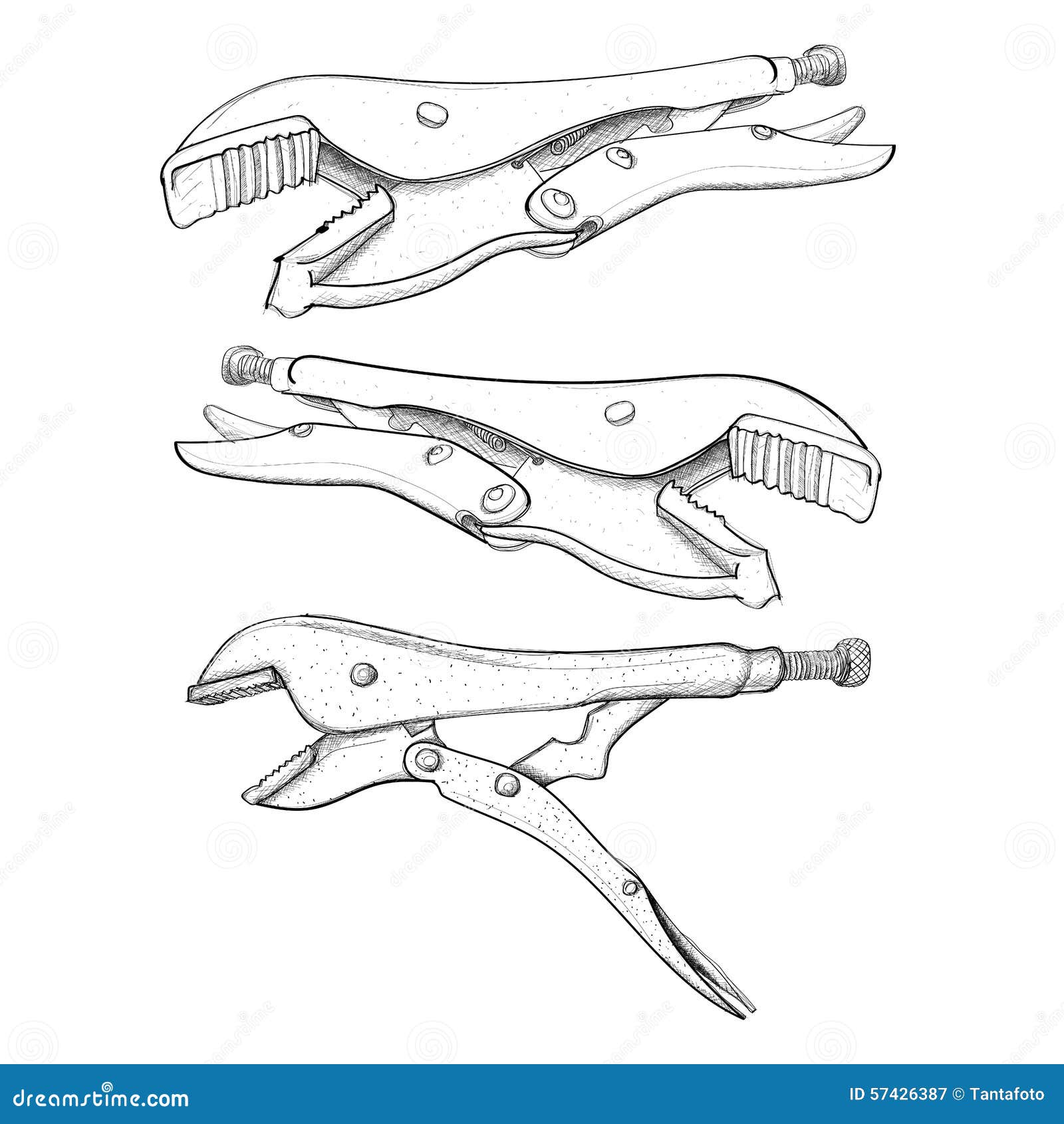 Locking Pliers Drawing