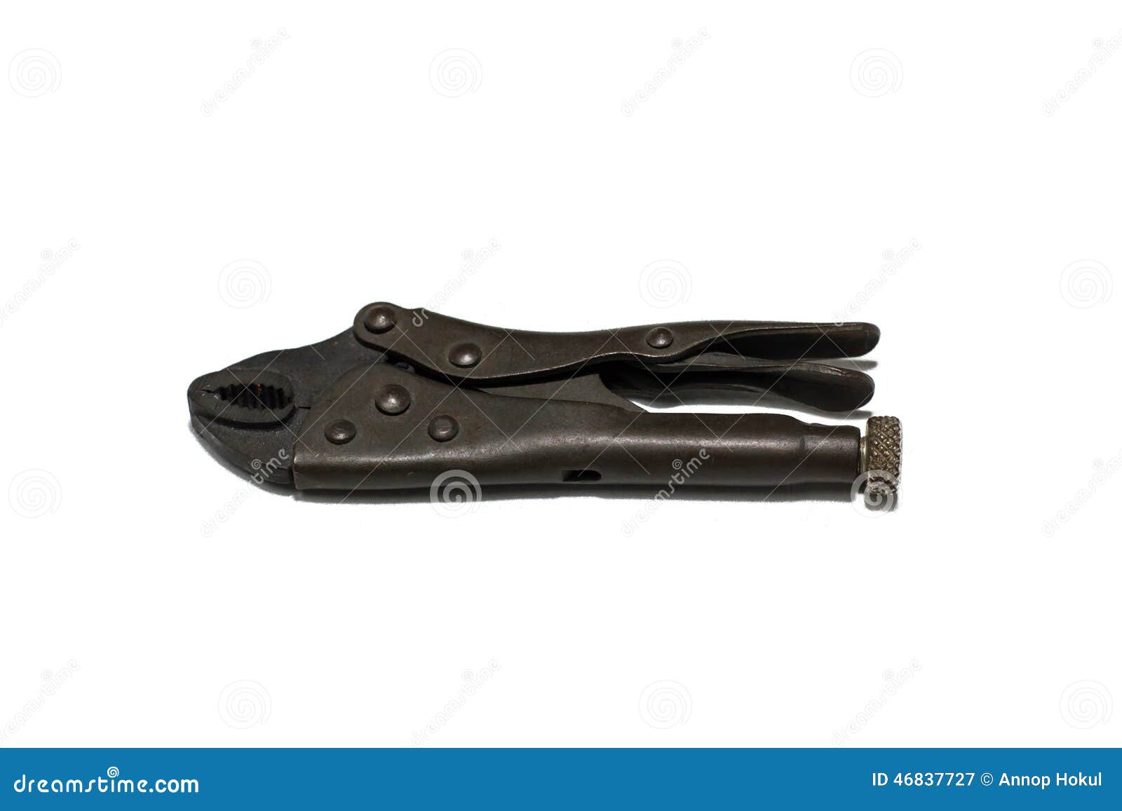 Locking pliers stock image. Image of straight, equipment - 46837727