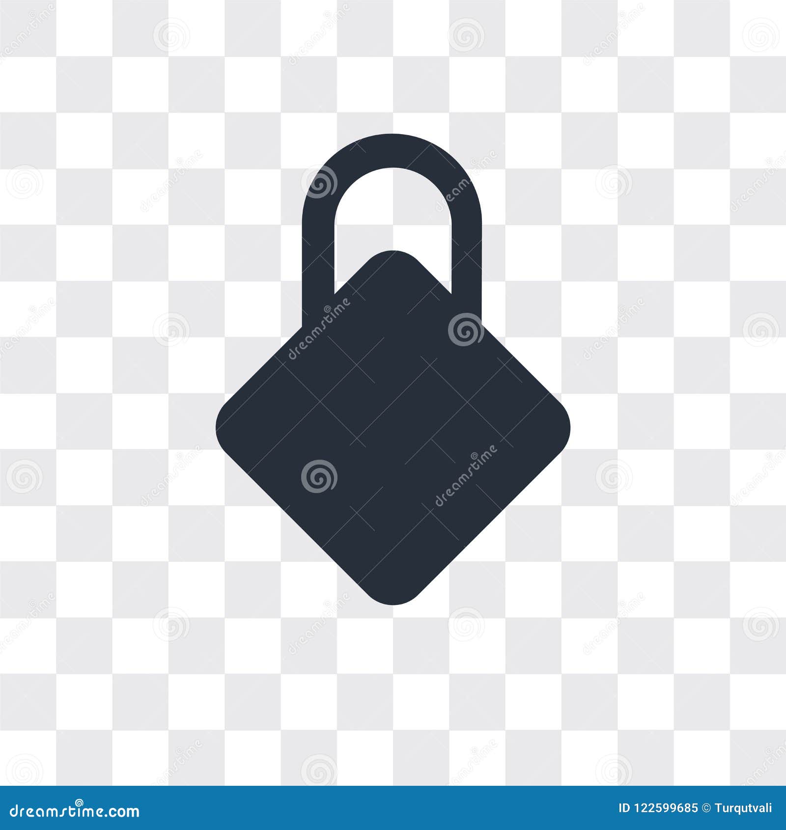 Locking Vector Icon On Transparent Background, Locking Logo Design ...