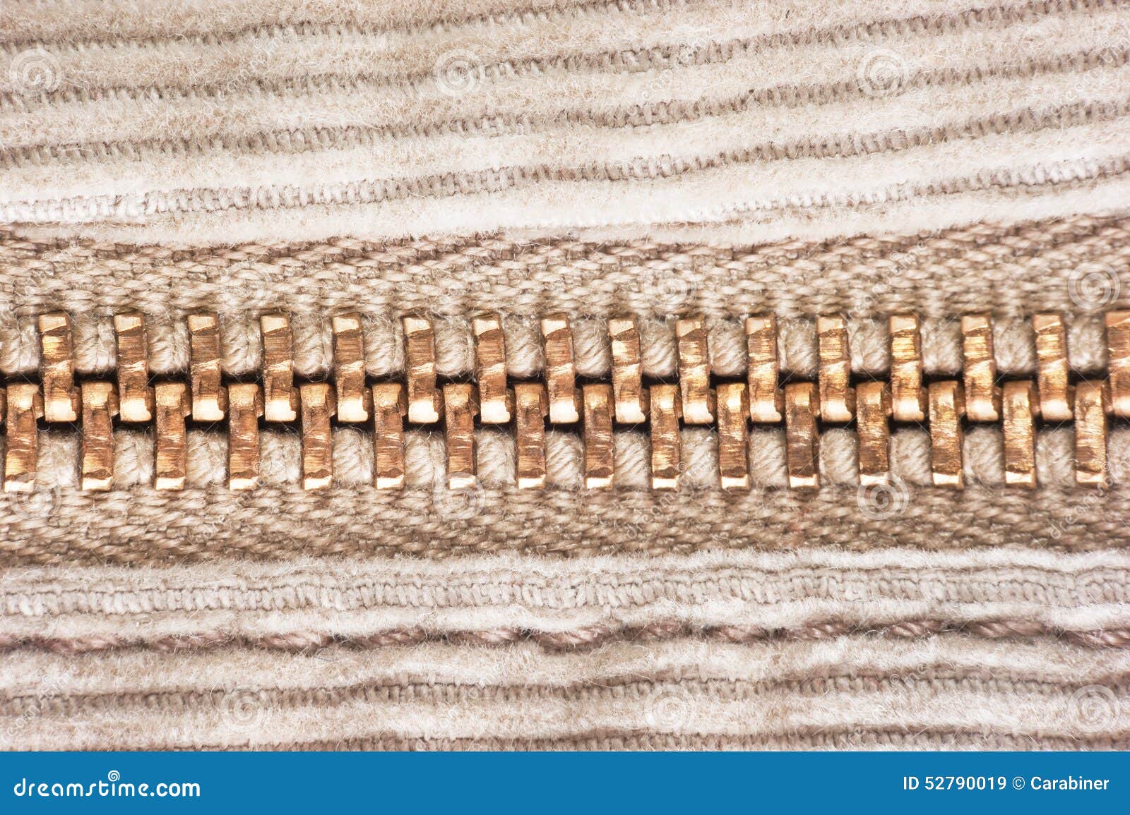 Locking zipper stock image. Image of fastener, fabric - 52790019