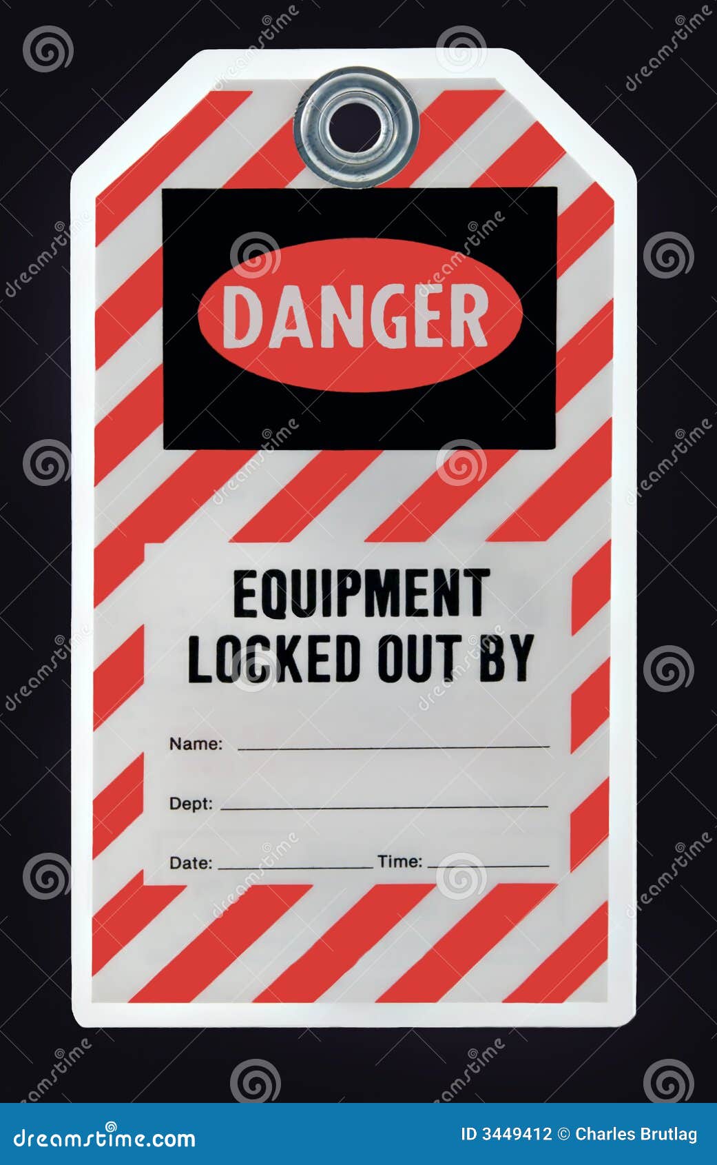 Lockout Tag stock photo. Image of caution, warning, symbol - 3449412
