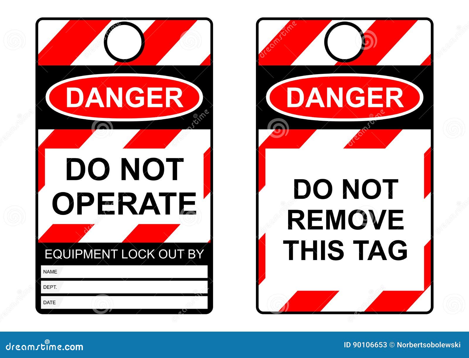 Lockout tag. stock vector. Illustration of emergency - 90106653 Lockout tag. stock vector. Illustration of emergency - 90106653