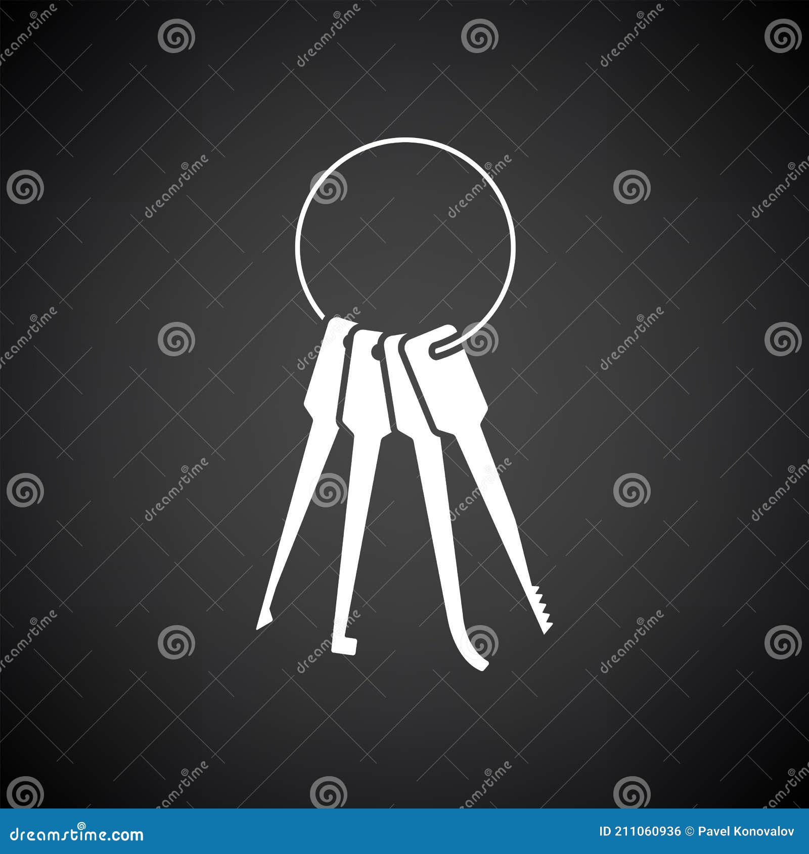 Lockpick Icon stock vector. Illustration of break, criminal - 211060936