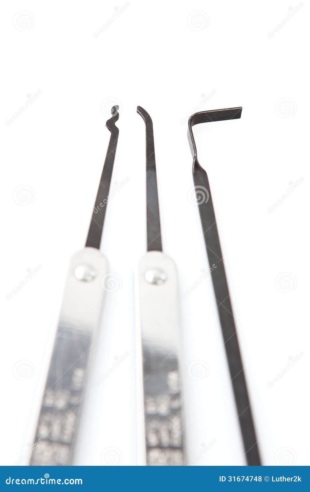 Lockpicking tools stock photo. Image of steel, lock, roof - 31674748