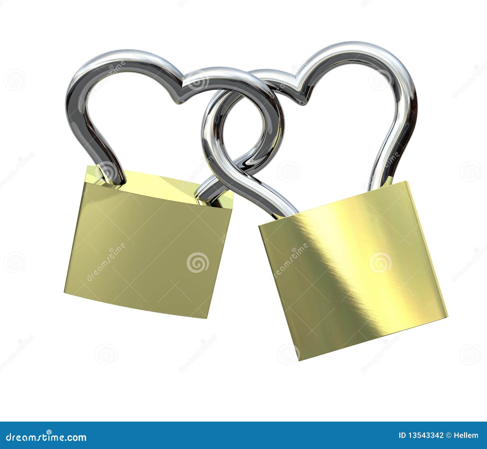 Locks - Heart Shaped, Isolated Stock Illustration - Illustration of ...