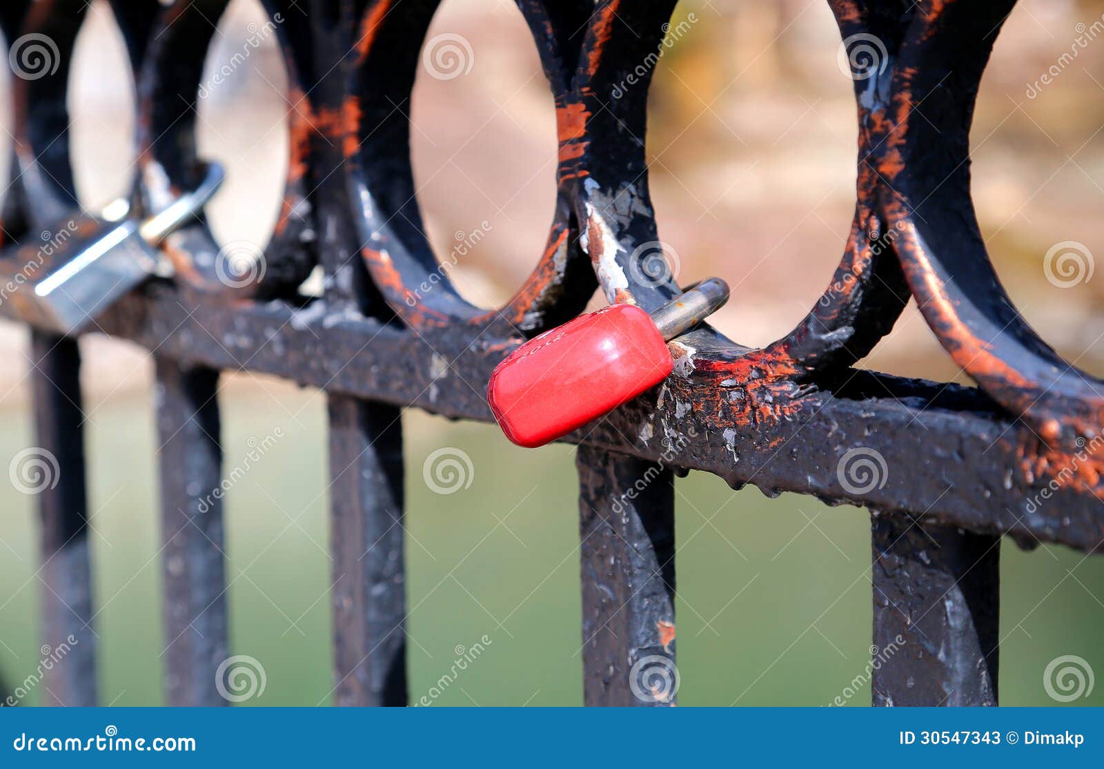 Locks on the metal fence stock image. Image of love, bridge - 30547343
