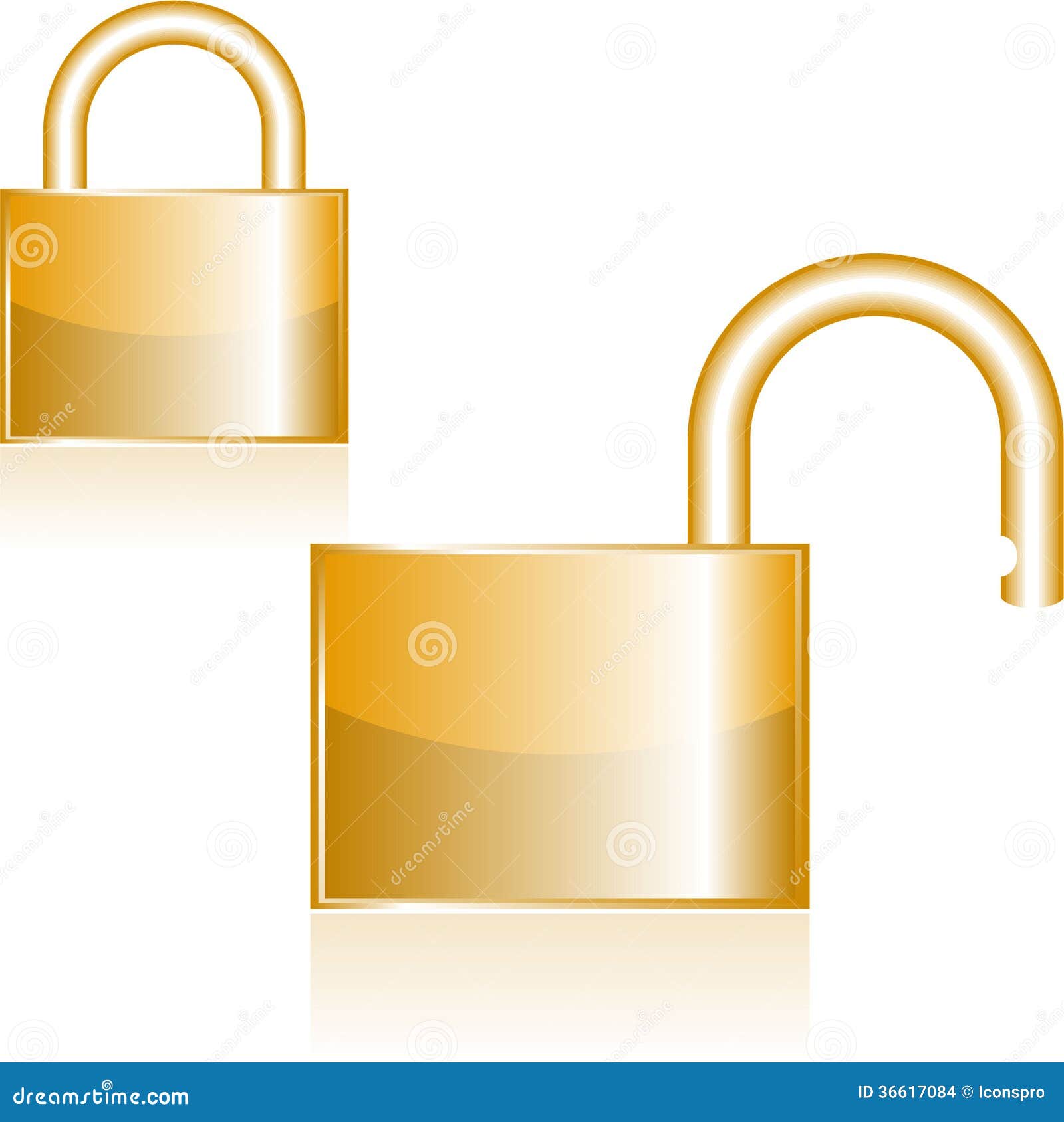 Locks stock illustration. Illustration of vivid, bright - 36617084