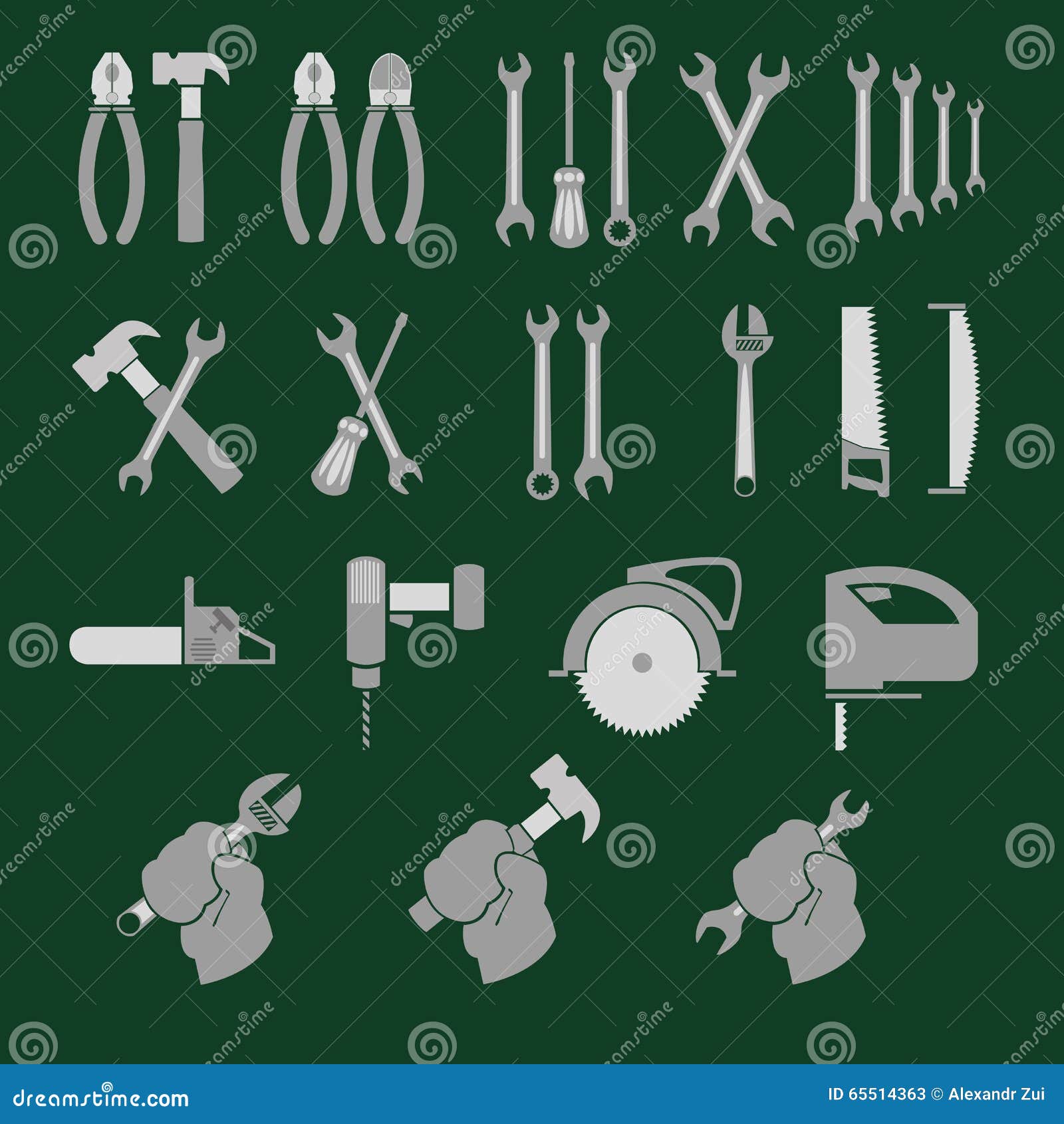 Locksmith tools stock vector. Illustration of cutters - 65514363