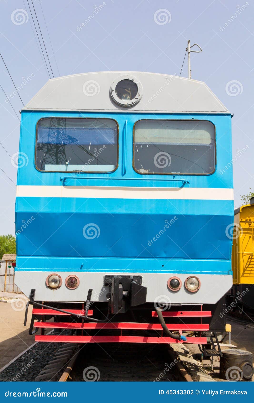 Locomotiva Da Estrada De Trilho Foto de Stock - Imagem de motor ...