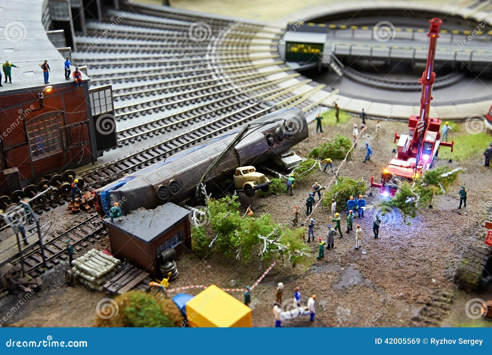 Locomotive Accident on Railway Stock Image - Image of crash, locomotive ...