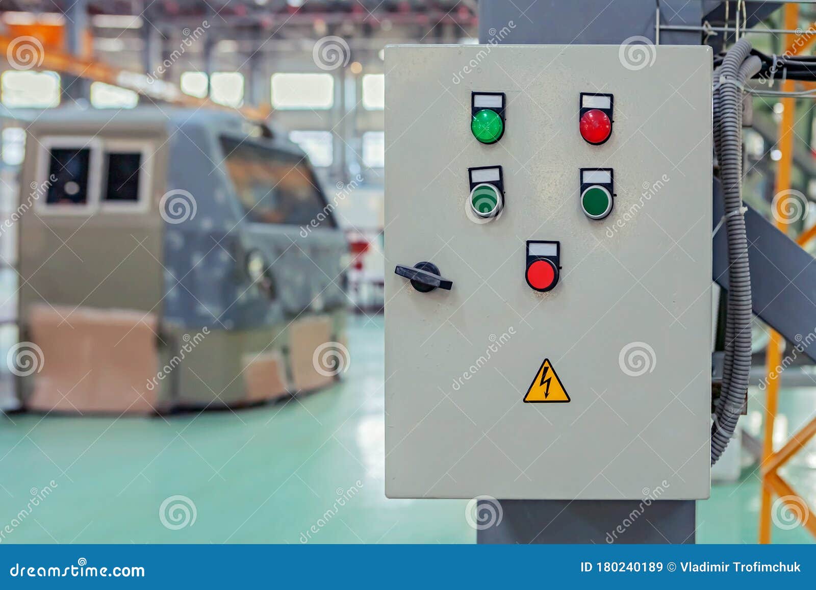 Work line control unit stock image. Image of mechanical - 180240189