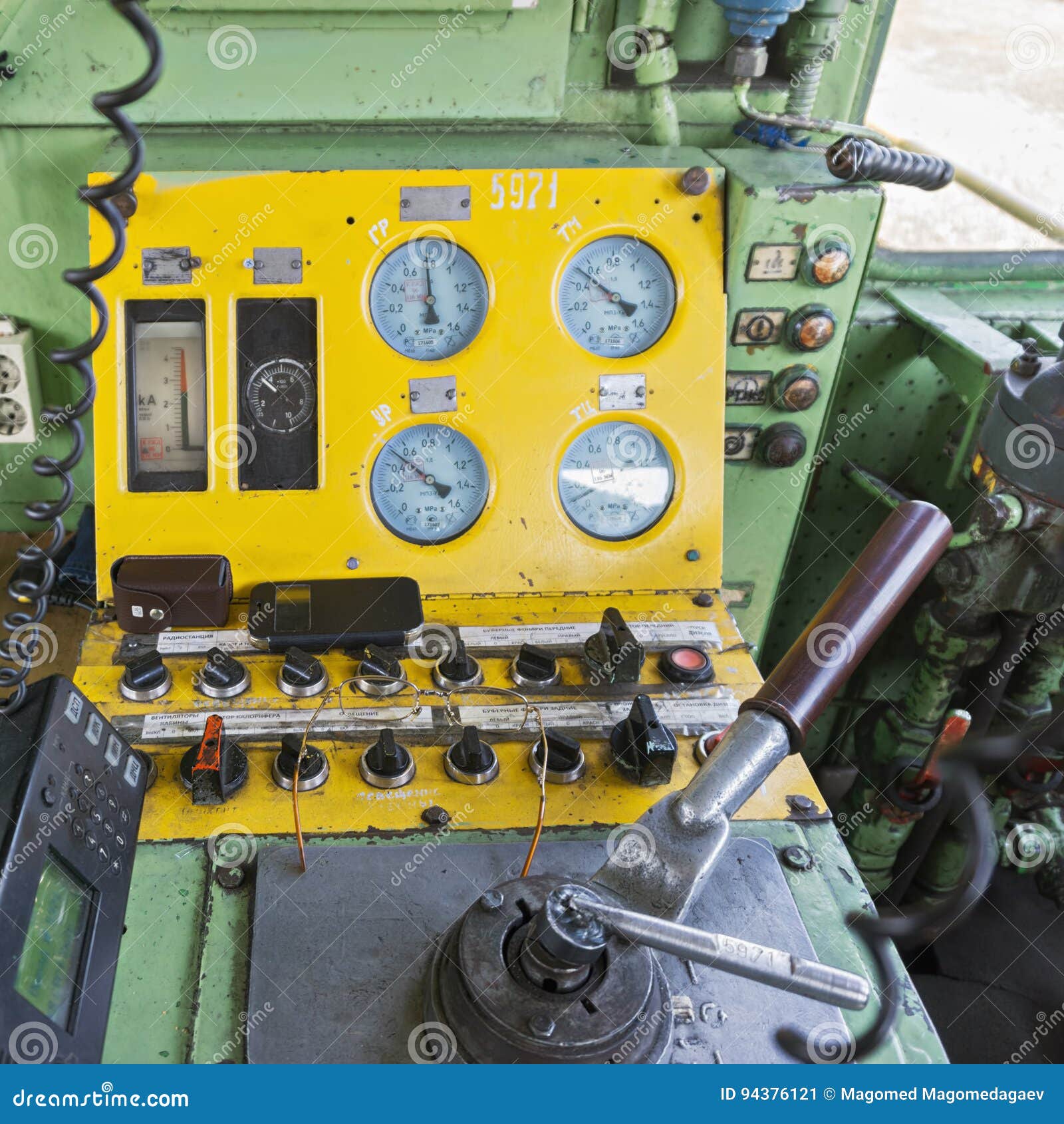 Locomotive dashboard stock image. Image of switches, dashboard - 94376121