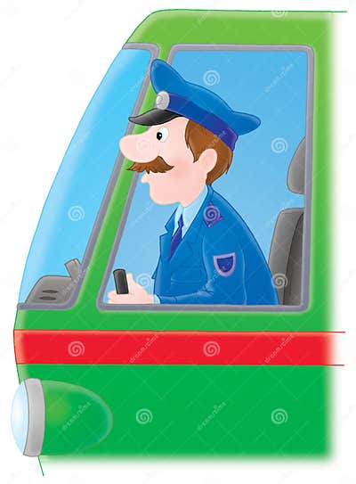 Locomotive driver stock illustration. Illustration of working - 17198431