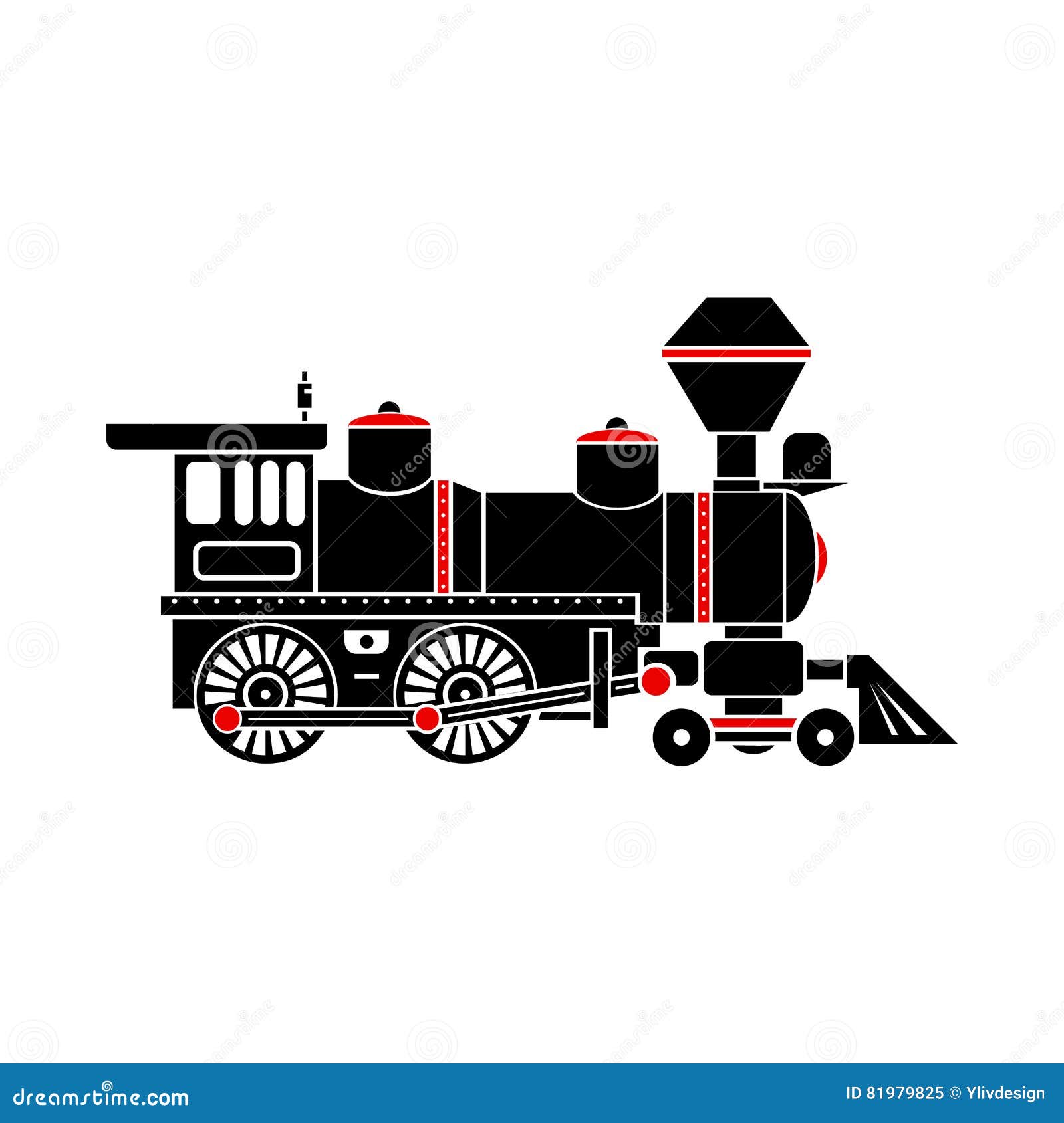 Locomotive Icon, Simple Style Stock Vector - Illustration of loco ...