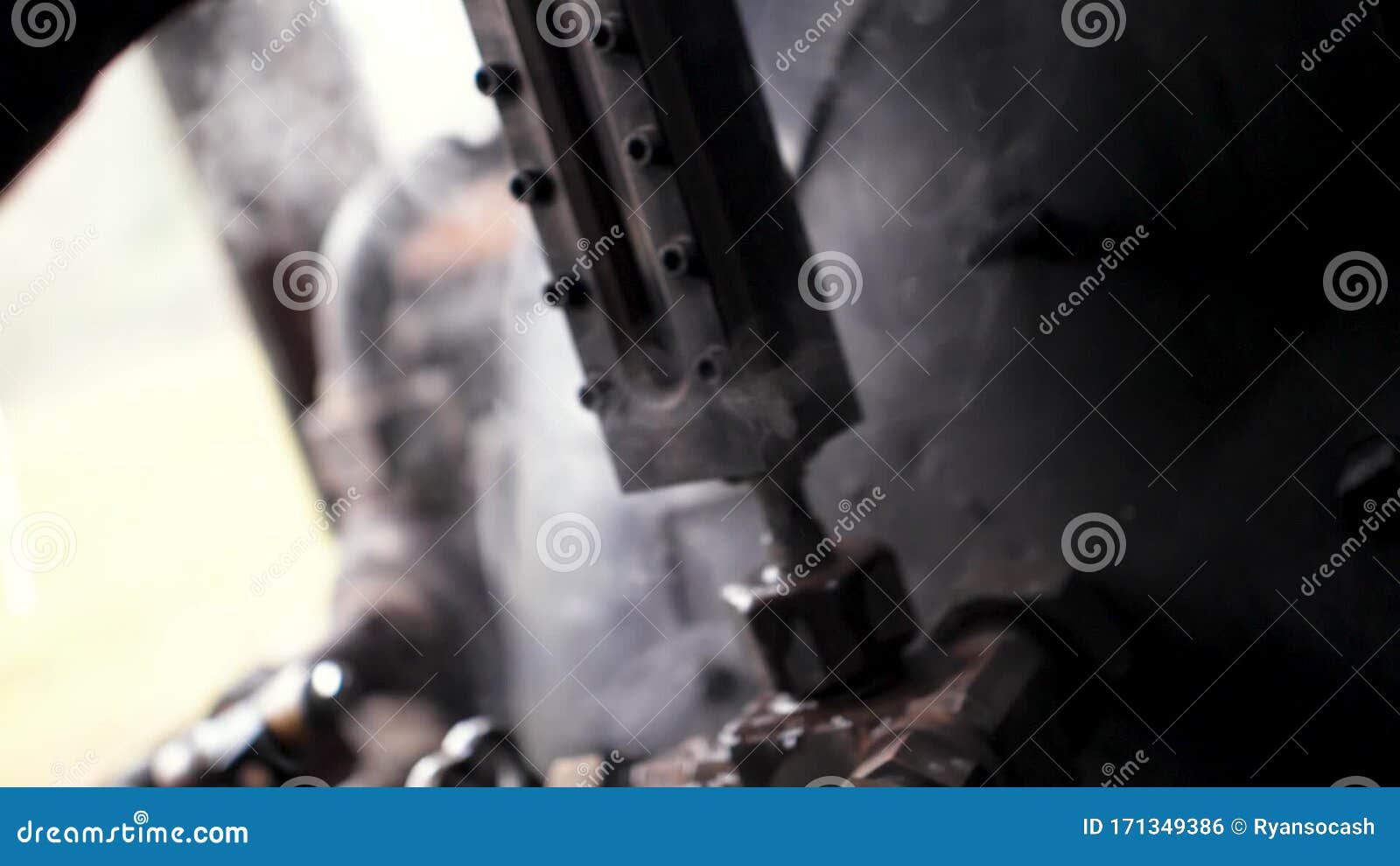 Steam engine in process stock footage. Video of waner - 171349386