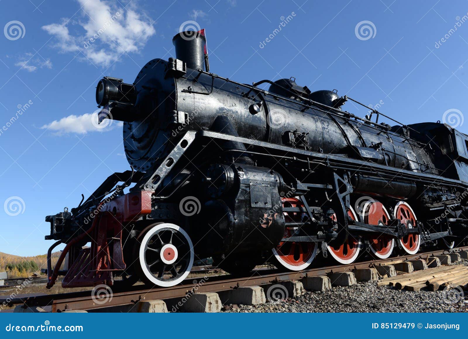 Locomotive of old age stock image. Image of cloudy, china - 85129479