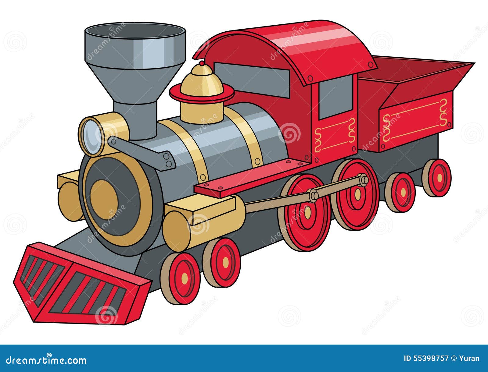 Red Train Engine Clip Art