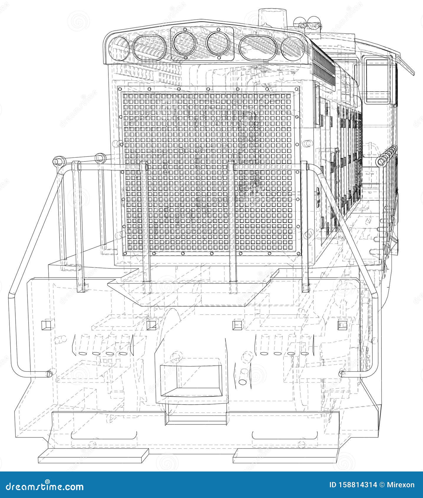 Locomotive, Train. EPS10 Format Stock Vector - Illustration of ...