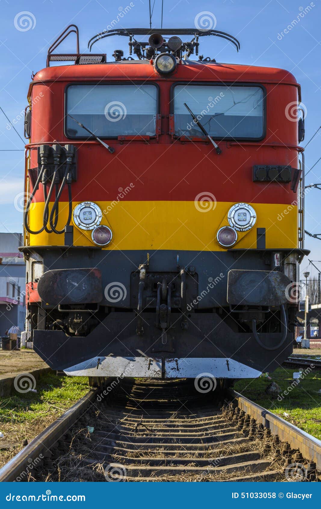Train locomotive stock photo. Image of diesel, arrives - 51033058