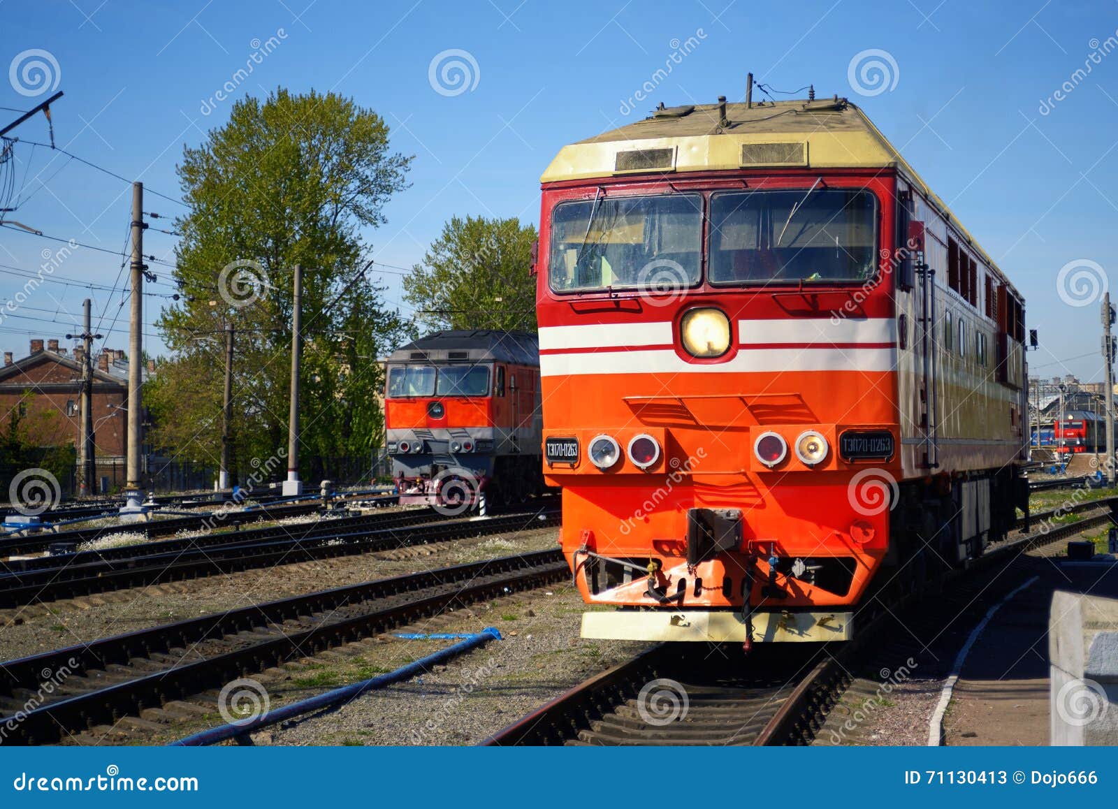 Locomotive train on rails stock image. Image of rail - 71130413