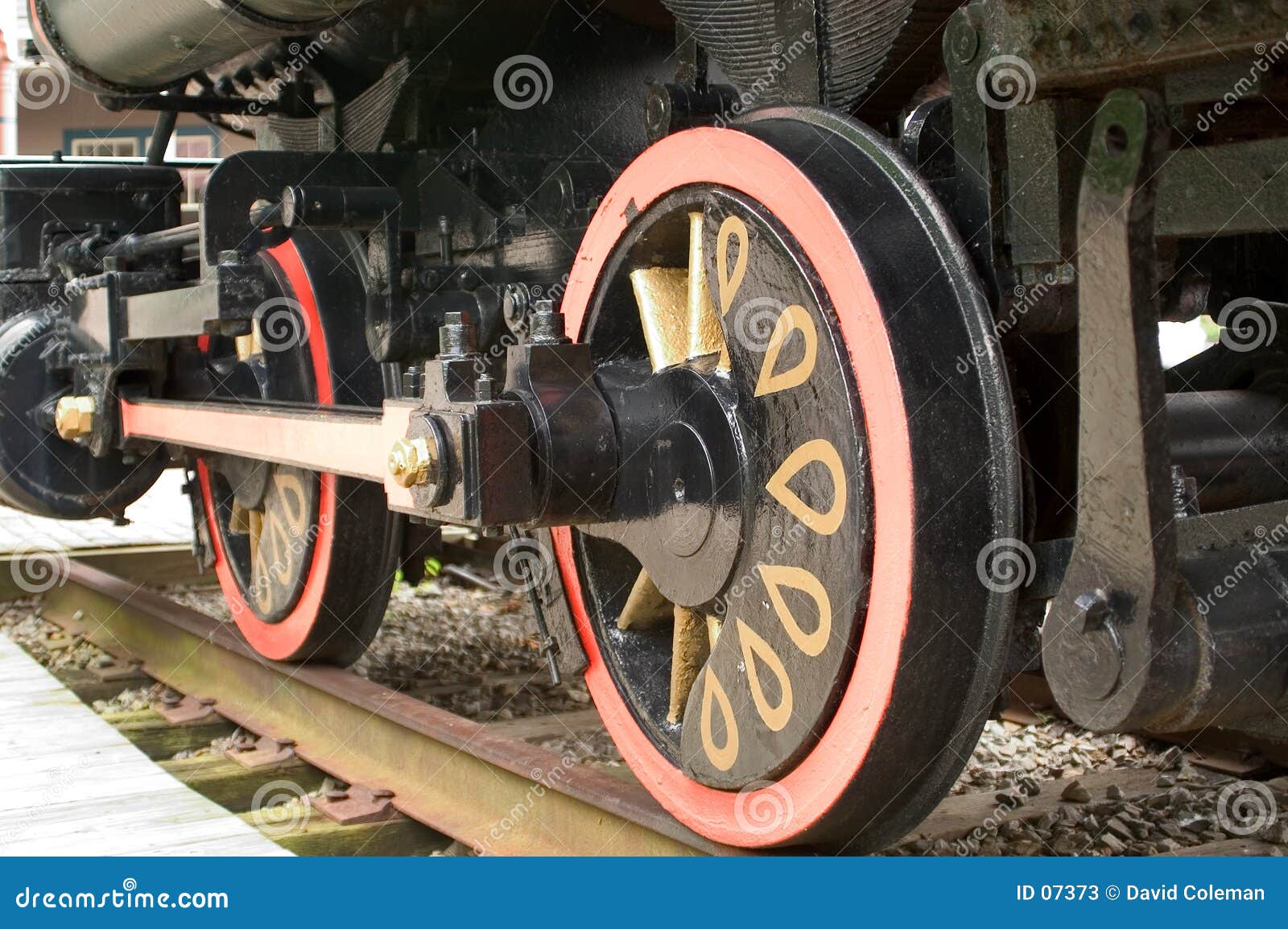 Locomotive wheel stock image. Image of train, tracks, engine - 7373