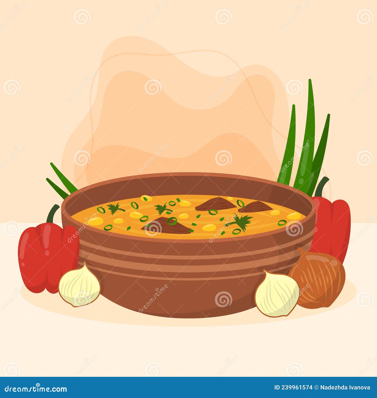 Locro Illustration In Hand Drawn Style Vector Illustration ...