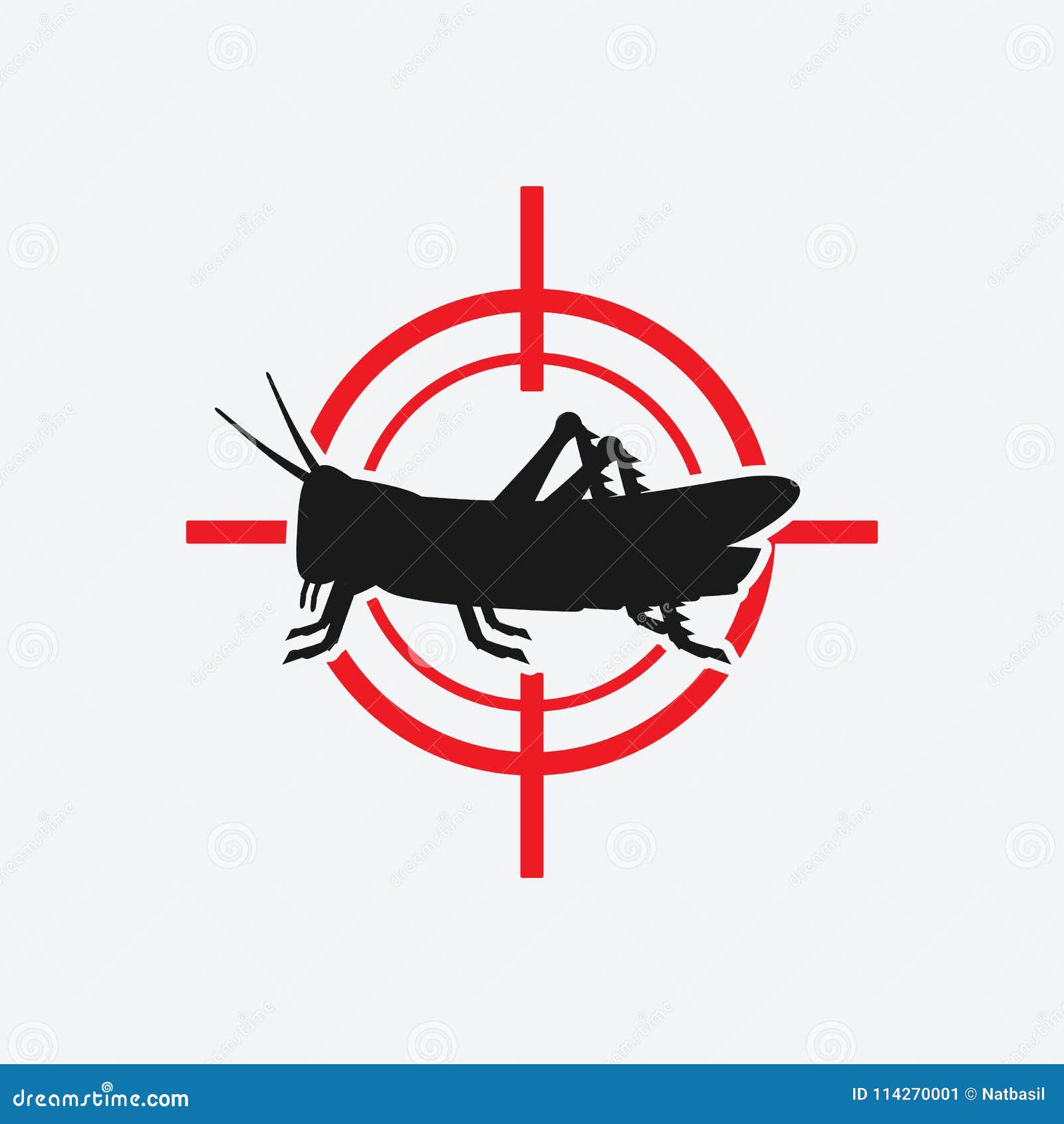 Locust Icon On White Background. Simple Element Illustration From ...