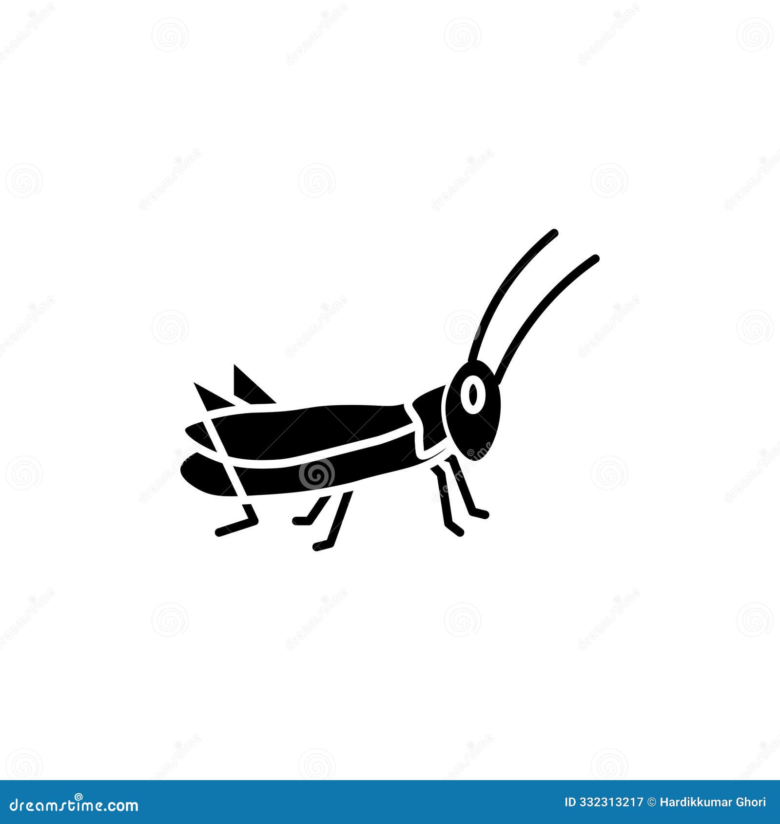 Locust Icon On White Background. Simple Element Illustration From ...