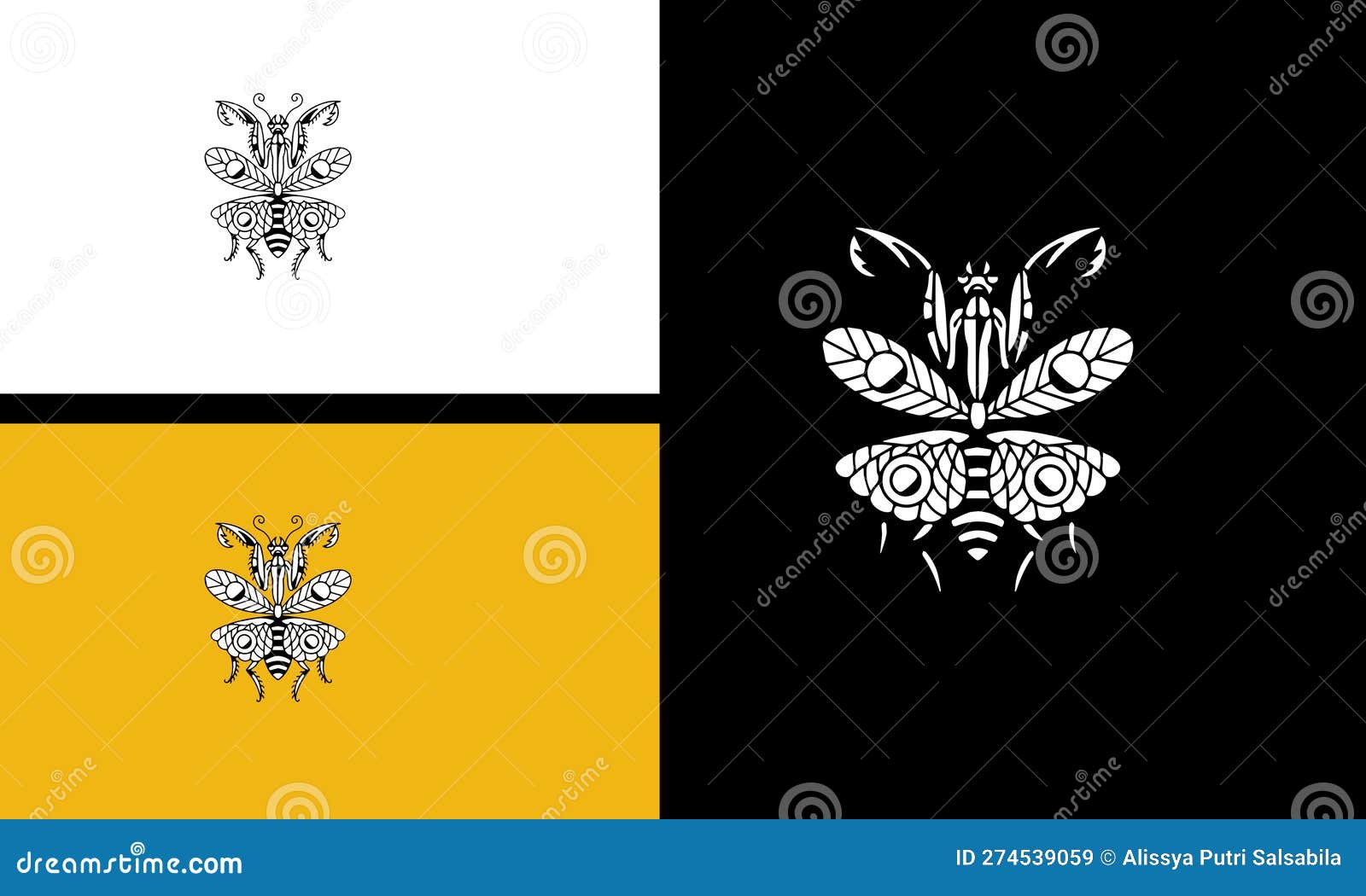 Locust Vector Illustration Line Art Design Stock Vector - Illustration ...
