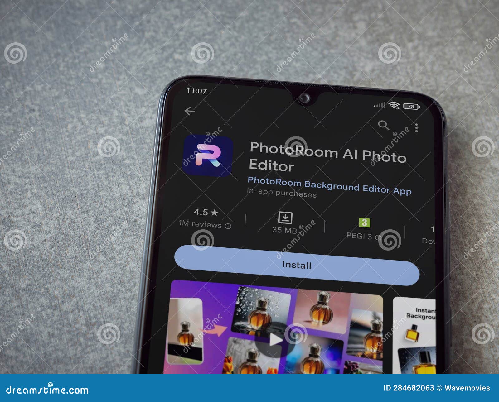 PhotoRoom Studio Photo Editor App Play Store Page on Smartphone on ... PhotoRoom Studio Photo Editor App Play Store Page on Smartphone on ...