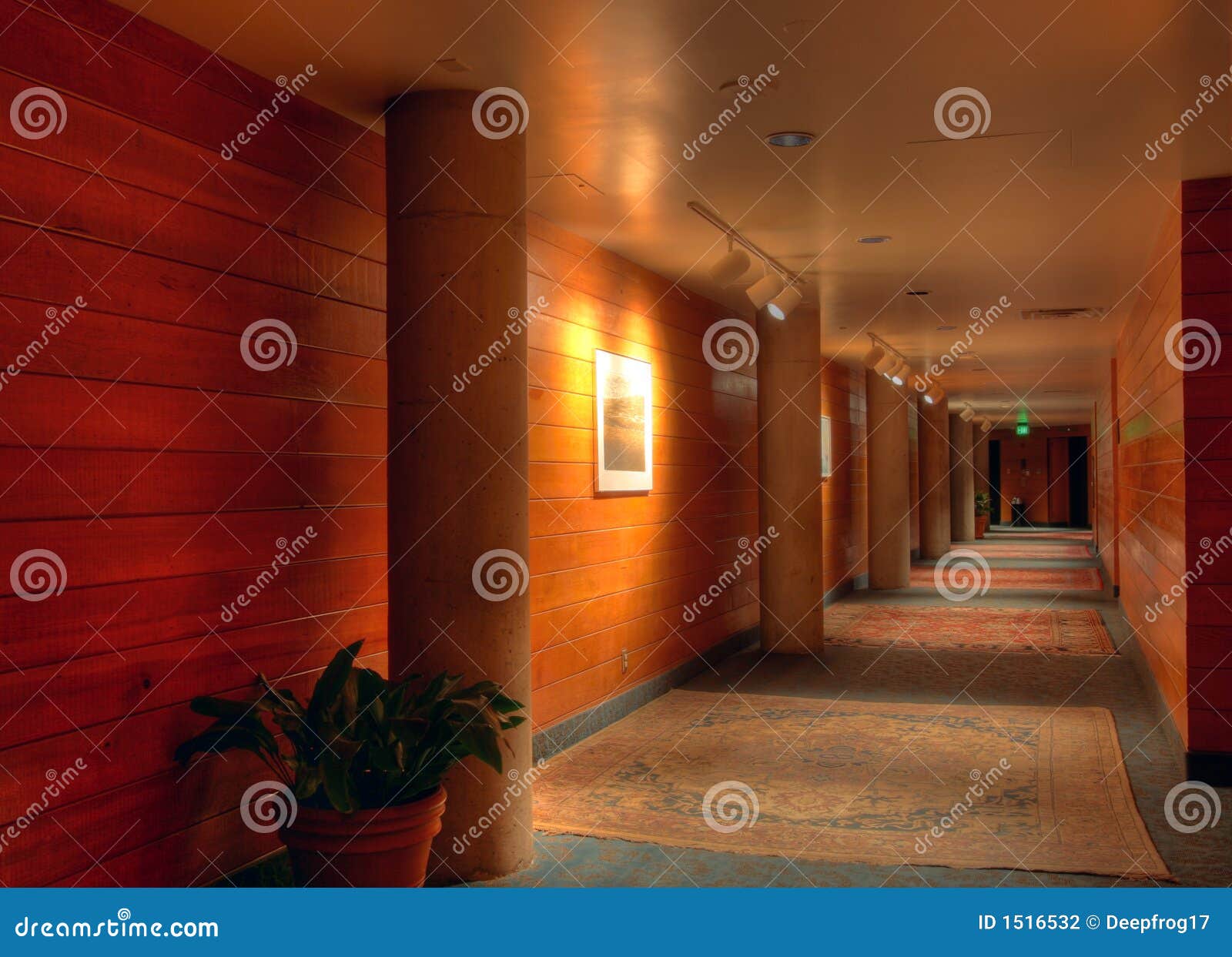 Lodge hallway #2 stock photo. Image of hotel, lodge, persian - 1516532