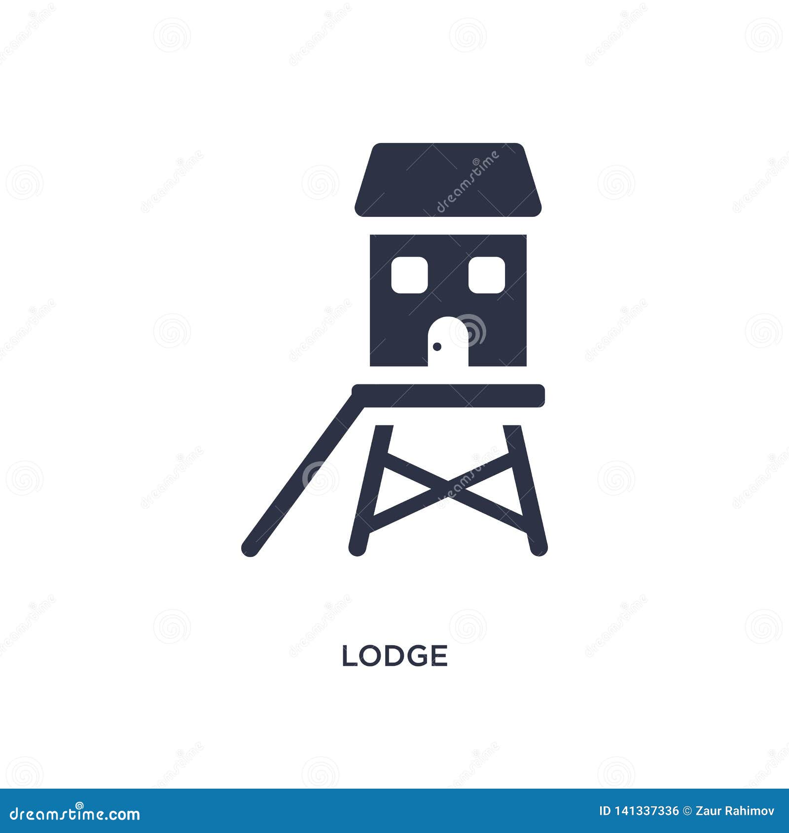 Lodge Icon Vector Sign And Symbol Isolated On White Background, Lodge ...