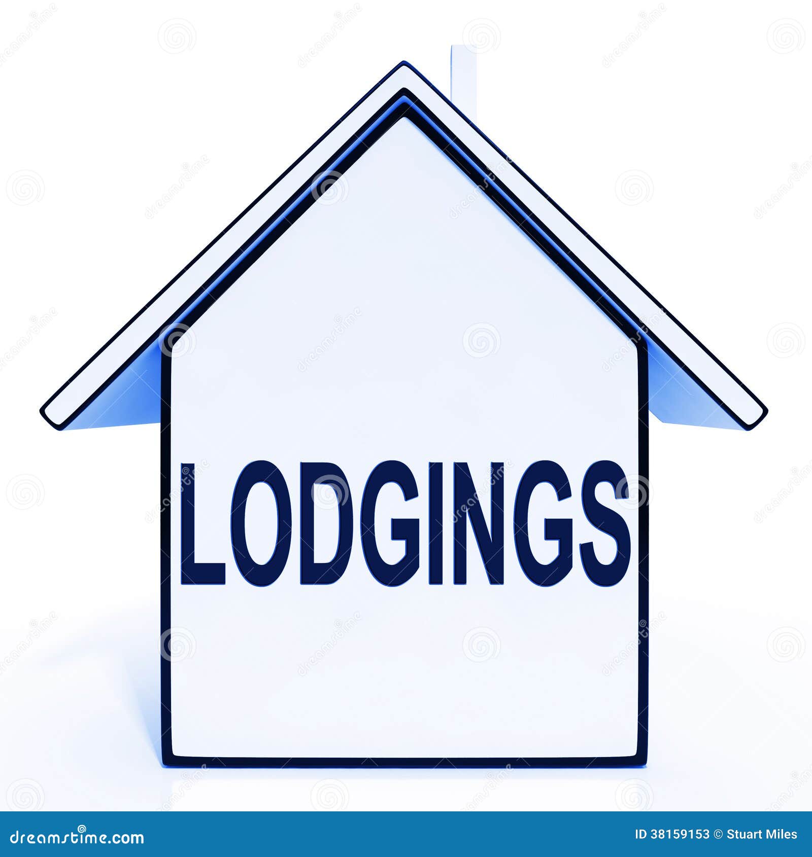 Lodgings House Means Rooms Accommodation or Vacancies Stock ...