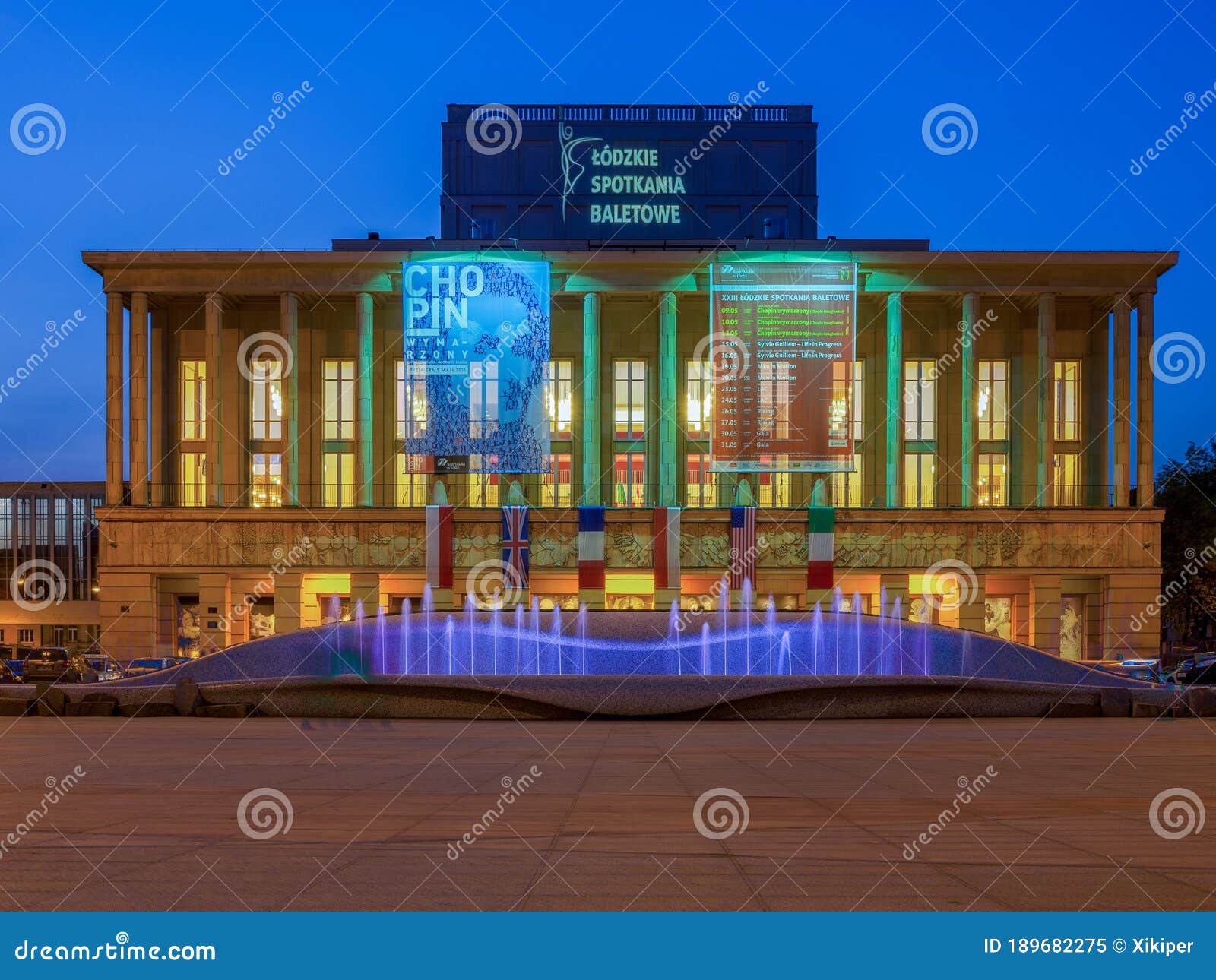 Lodz City Opera House Building Front Side View Editorial Image - Image ...