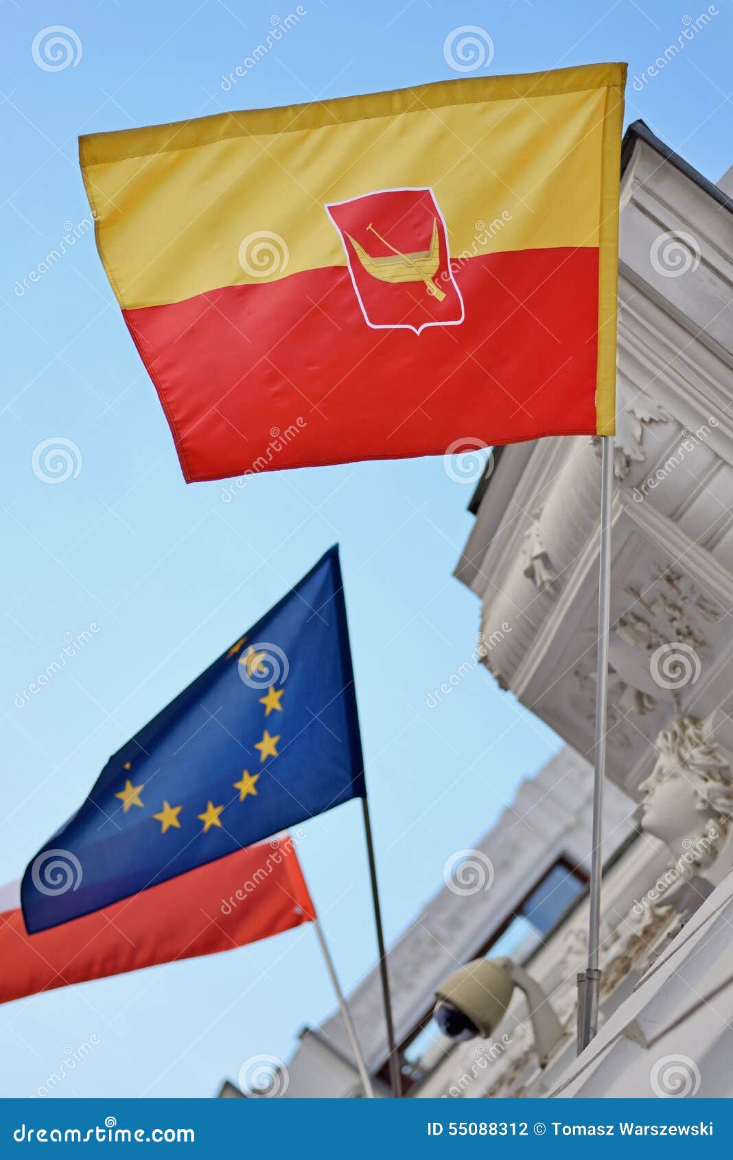 Lodz, Poland stock photo. Image of morning, lodz, houses - 55088312