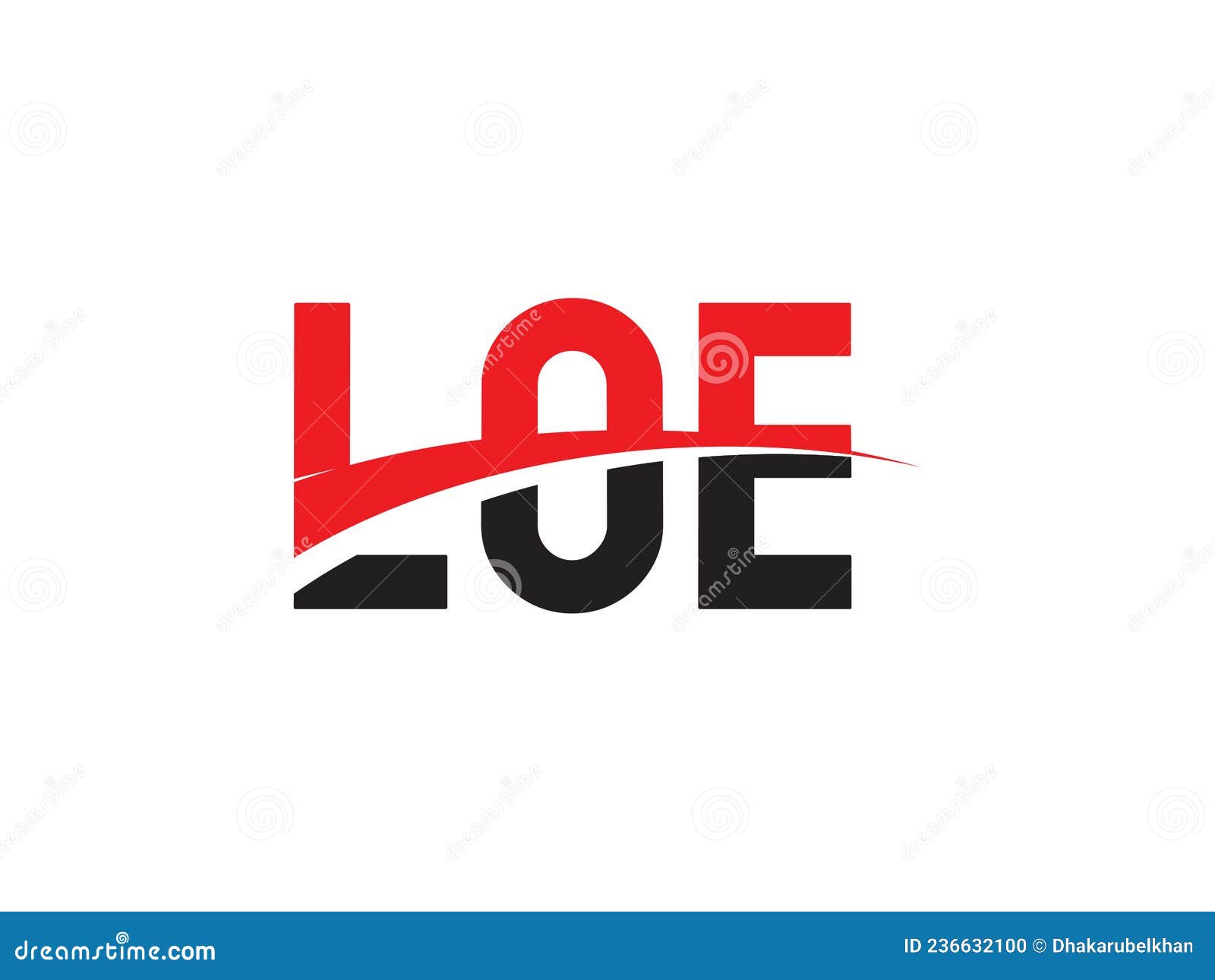 LOE Letter Initial Logo Design Stock Vector - Illustration of success ...
