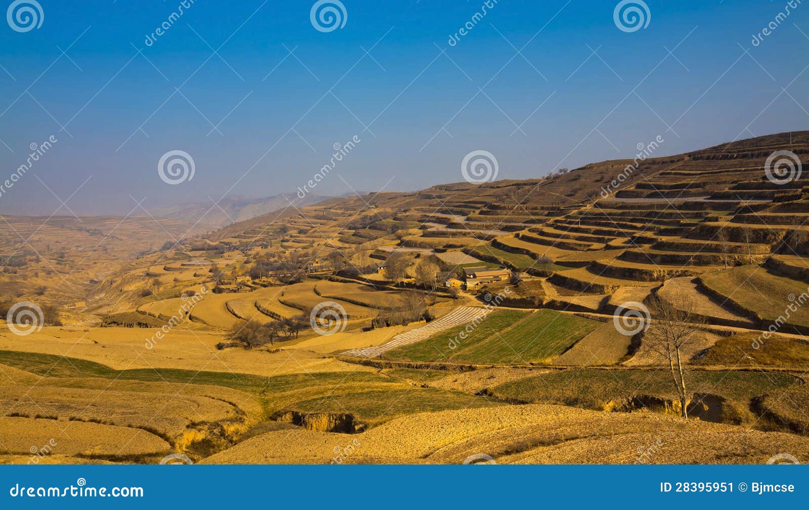Loess Plateau Scenery Royalty-Free Stock Photography | CartoonDealer ...