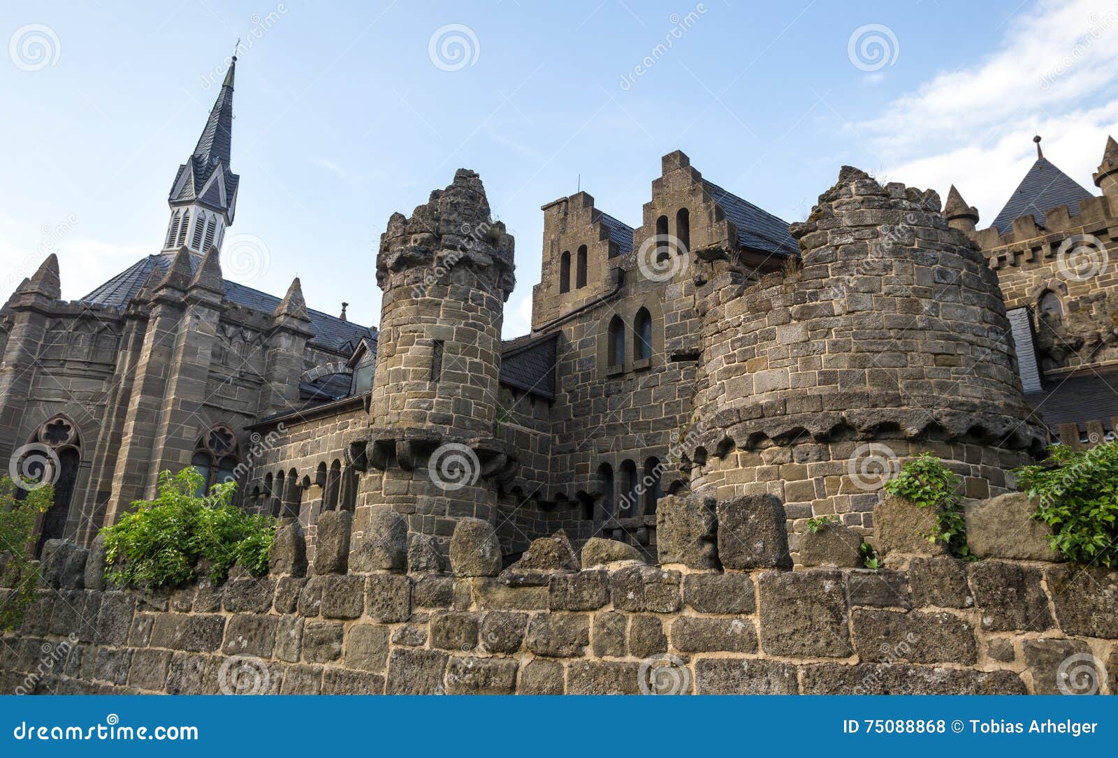 Loewenburg Castle Bergpark Kassel Germany Stock Photo - Image of ...