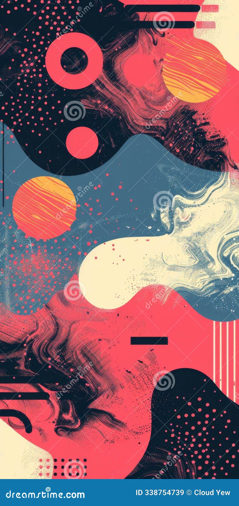 Lofi Background Featuring Creative Conceptual Patterns. Stock Image ...