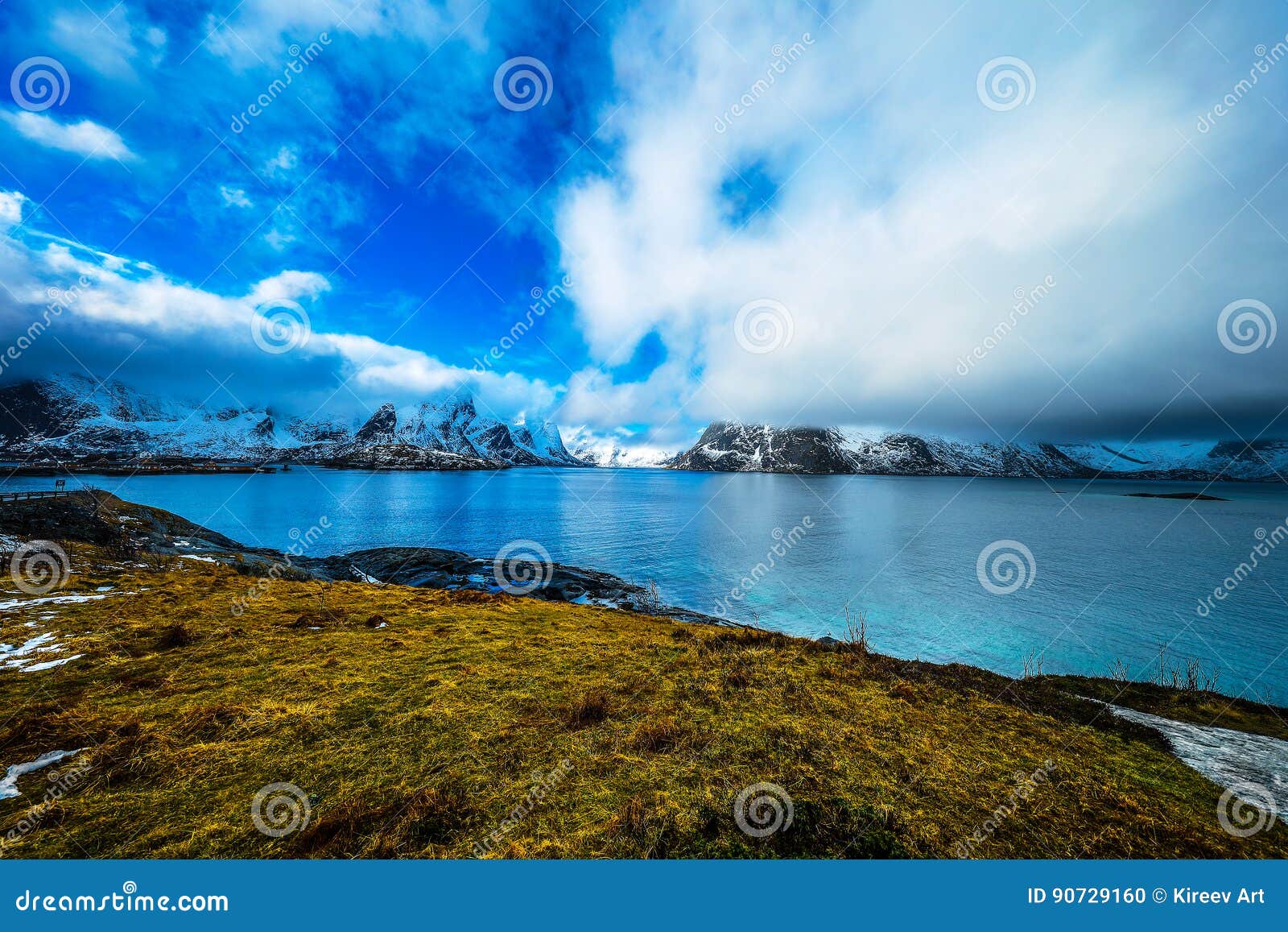 Lofoten Islands. Beautiful Norway Spring Landscape. Stock Photo - Image ...