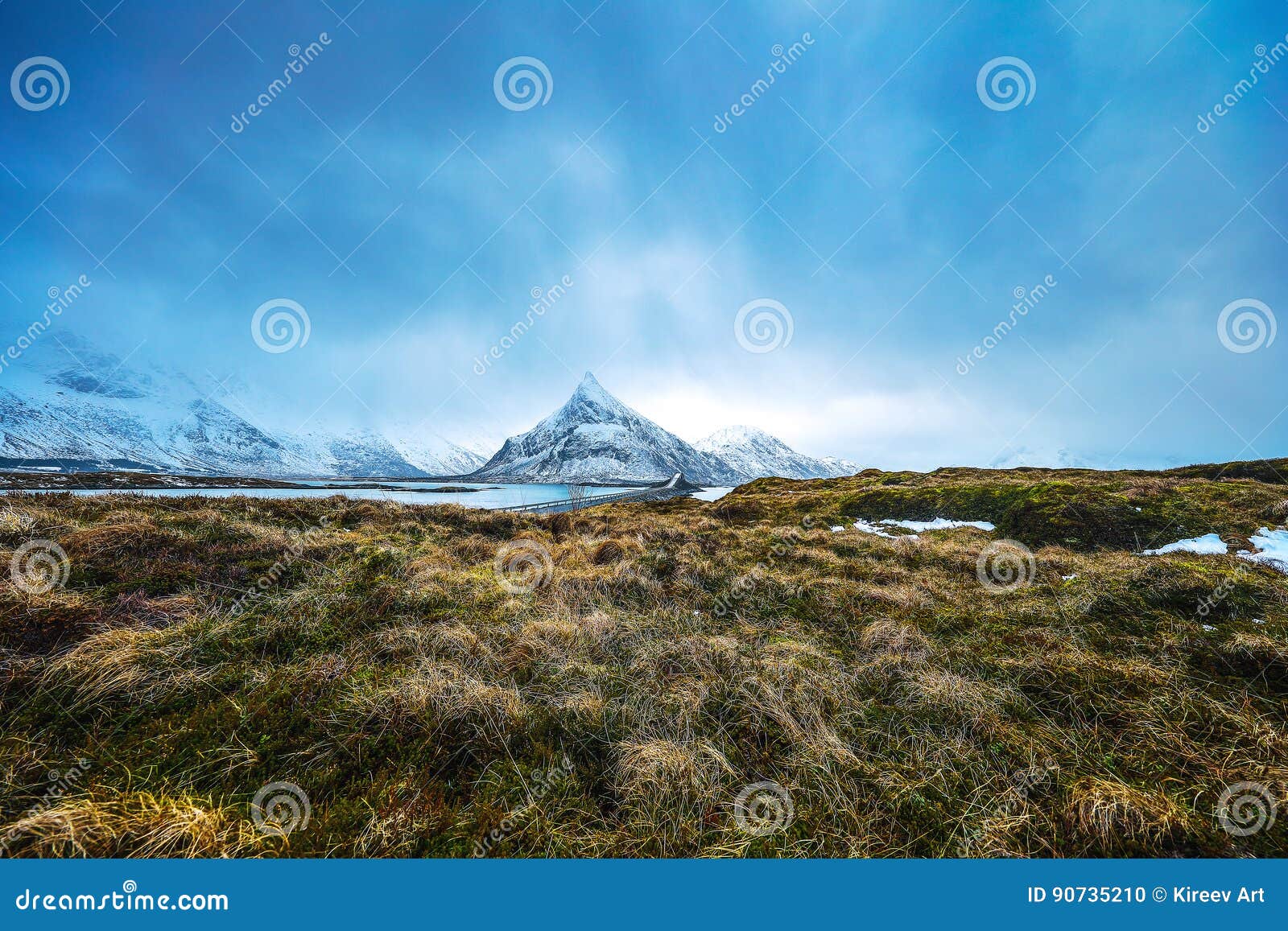 Lofoten Islands. Beautiful Norway Spring Landscape. Stock Photo - Image ...