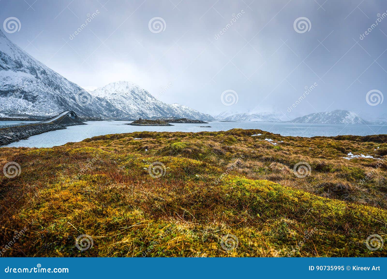 Lofoten Islands. Beautiful Norway Spring Landscape. Stock Image - Image ...