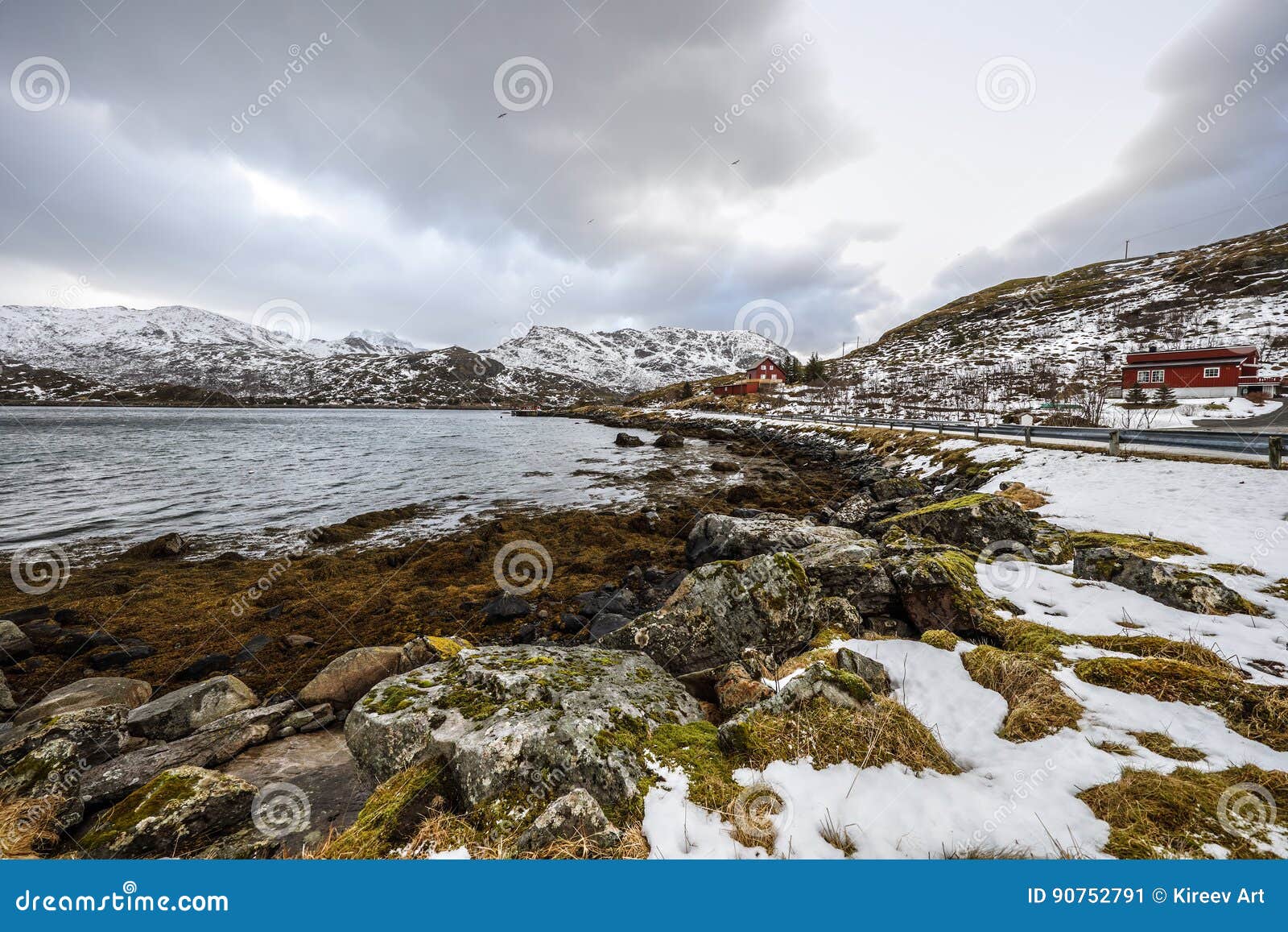Lofoten Islands. Beautiful Norway Spring Landscape. Stock Image - Image ...