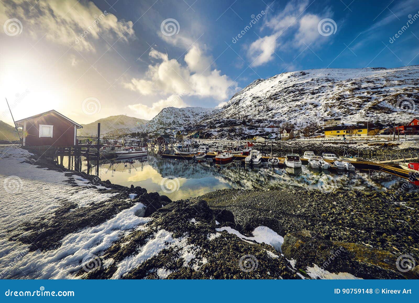 Lofoten Islands. Beautiful Norway Spring Landscape. Editorial Stock ...