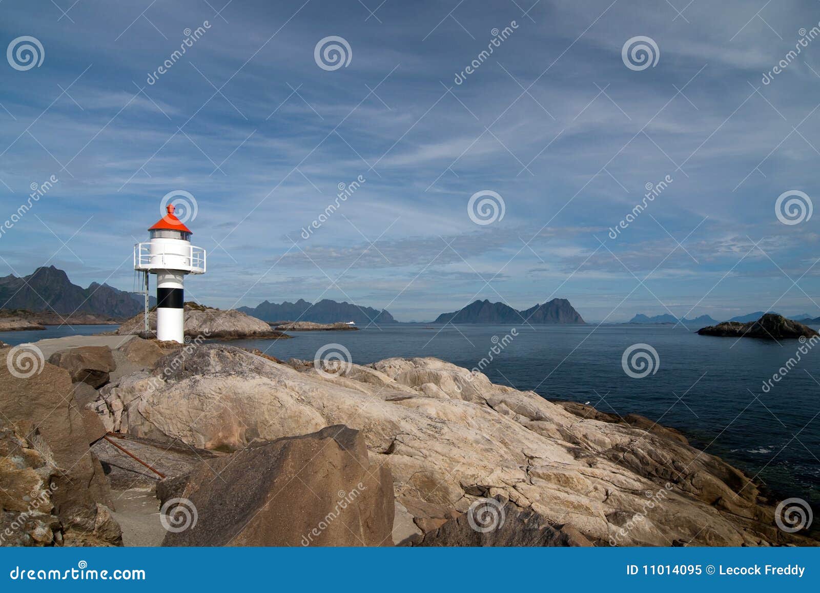 Lofoten lighthouse stock image. Image of architecture - 11014095