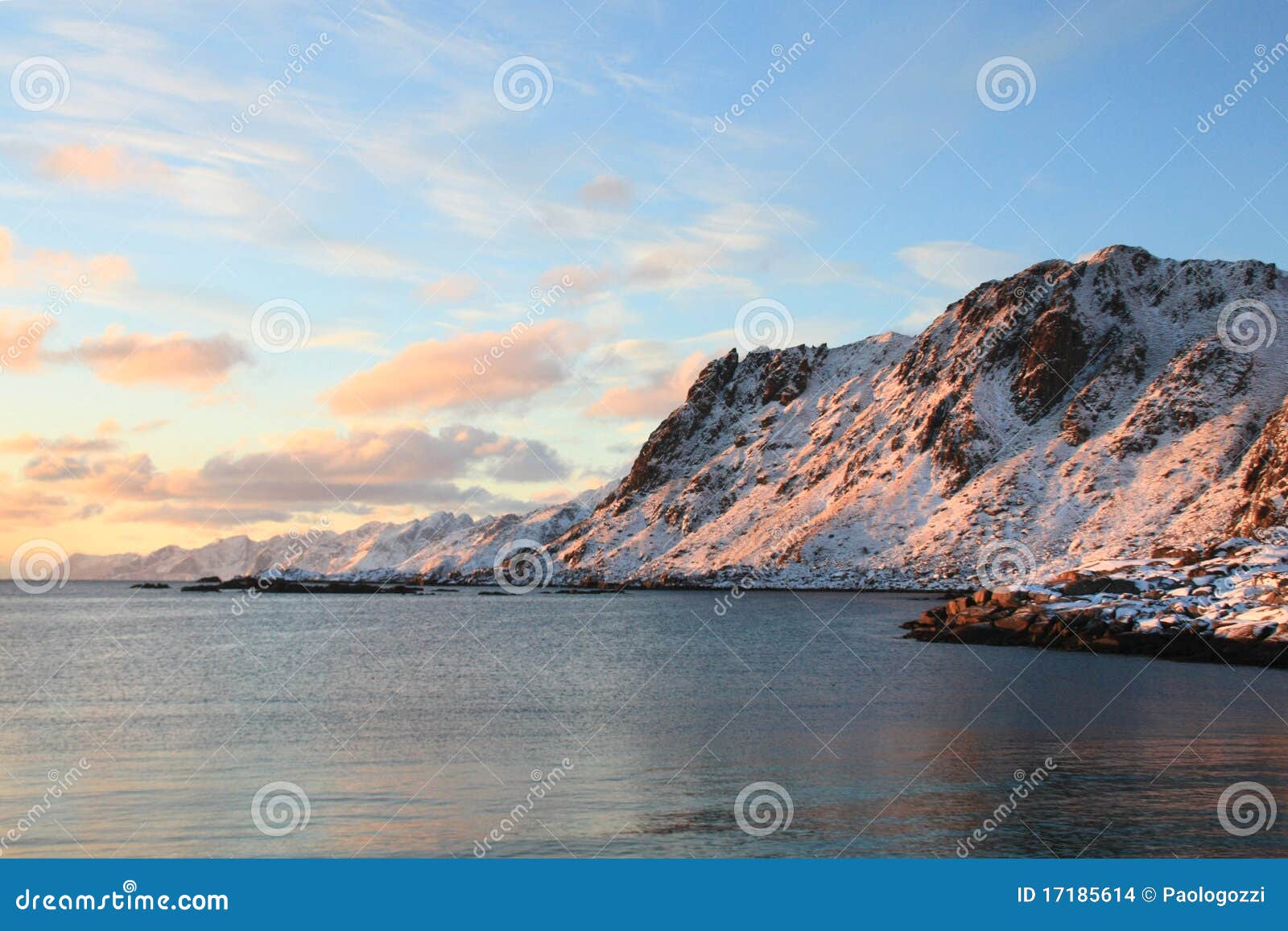 Lofoten Lights of Late November Stock Photo - Image of calm, beautiful ...