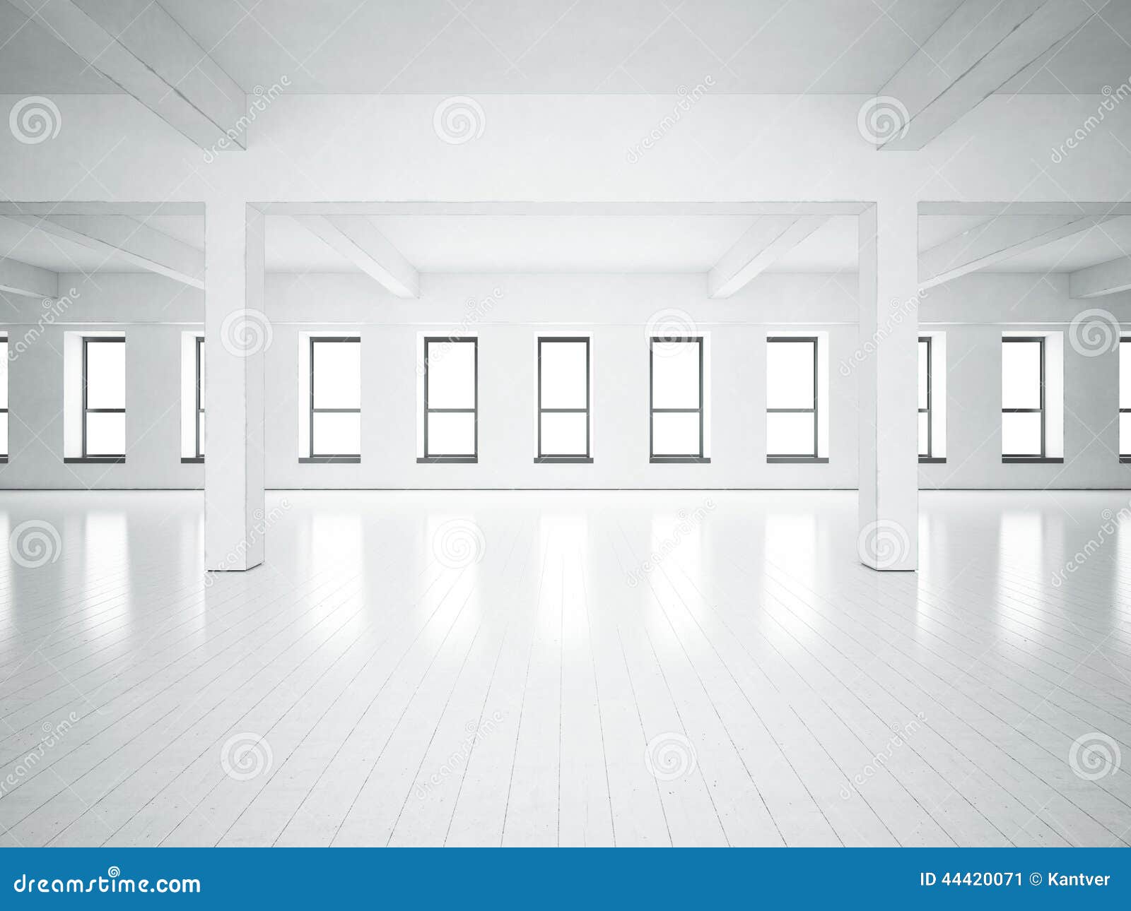 Loft space white stock image. Image of loft, design, blank - 44420071