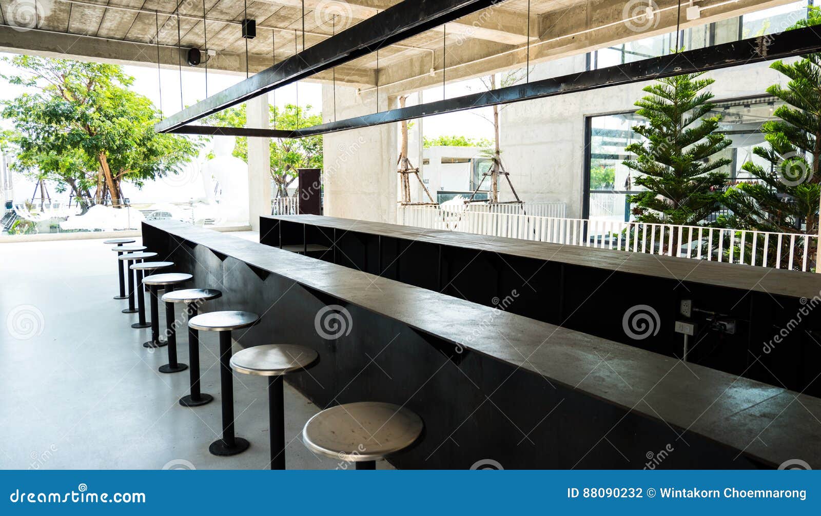 Loft Style Bar at Cafe and Restaurant. Stock Photo - Image of concept ...