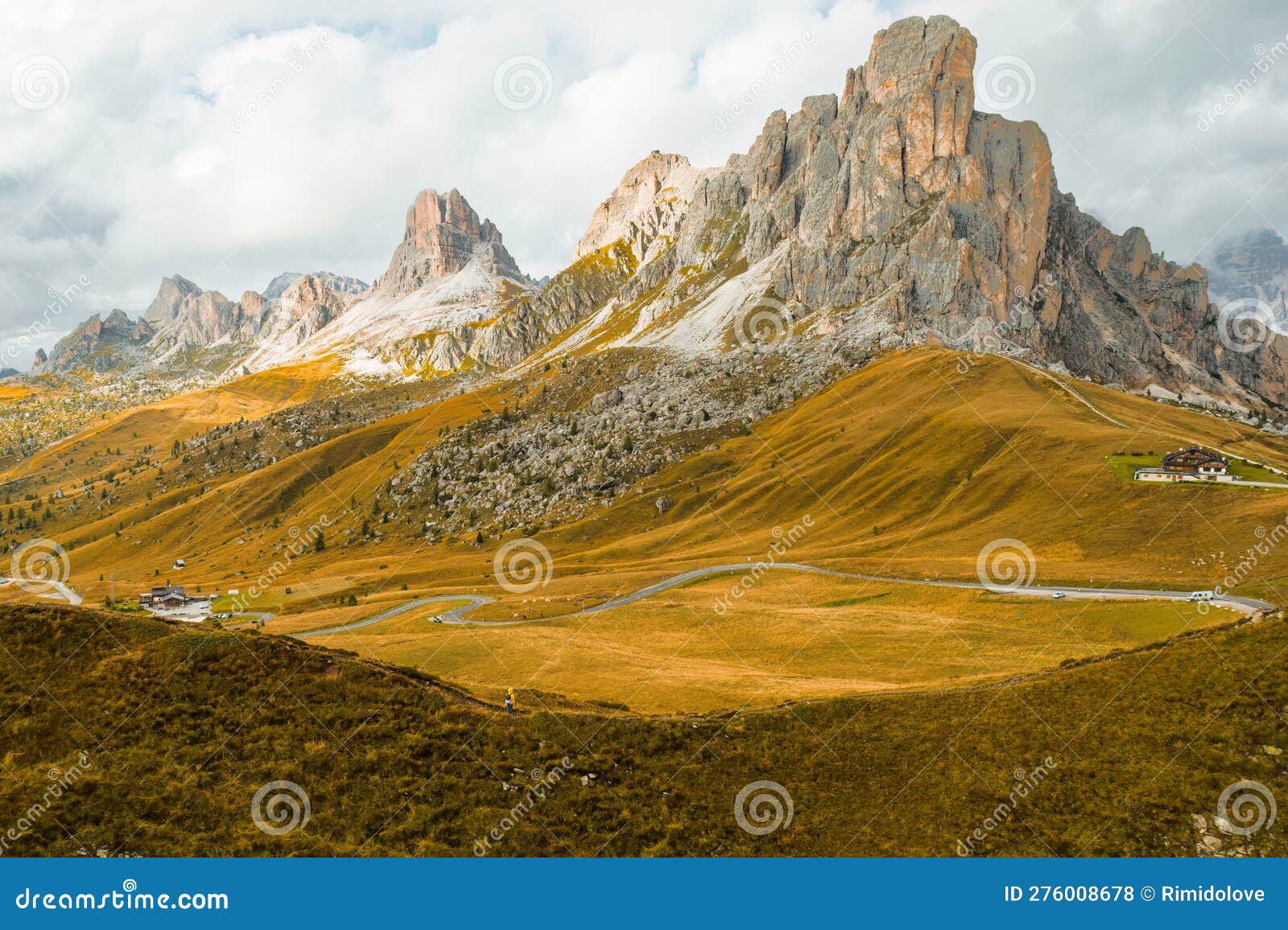 A Lofty Mountain Range Covered by Clouds on the Slopes of the Famous ...